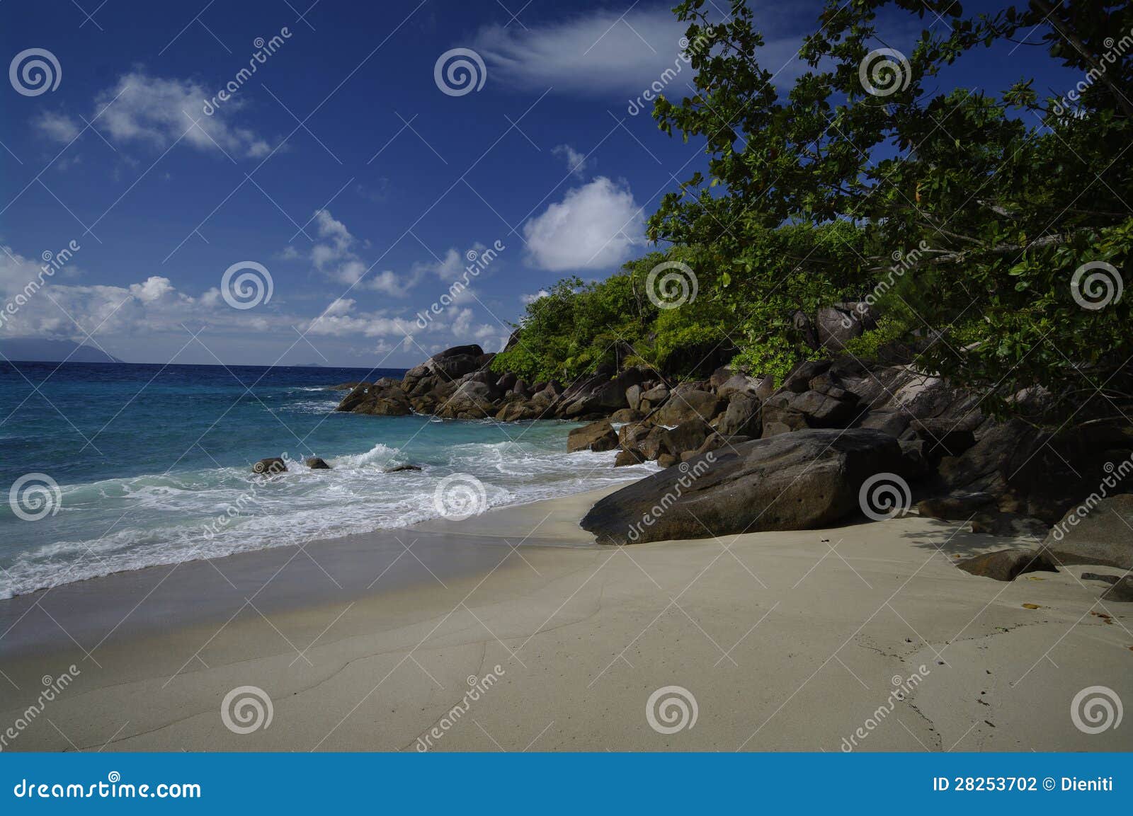 Beach at Anse Major, Seychelles Stock Photo - Image of major, beautiful ...