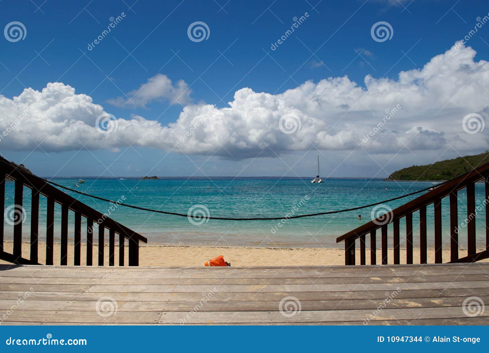 Beach in Anse-Marcel in St-Marteen Stock Photo - Image of marcel, anse ...