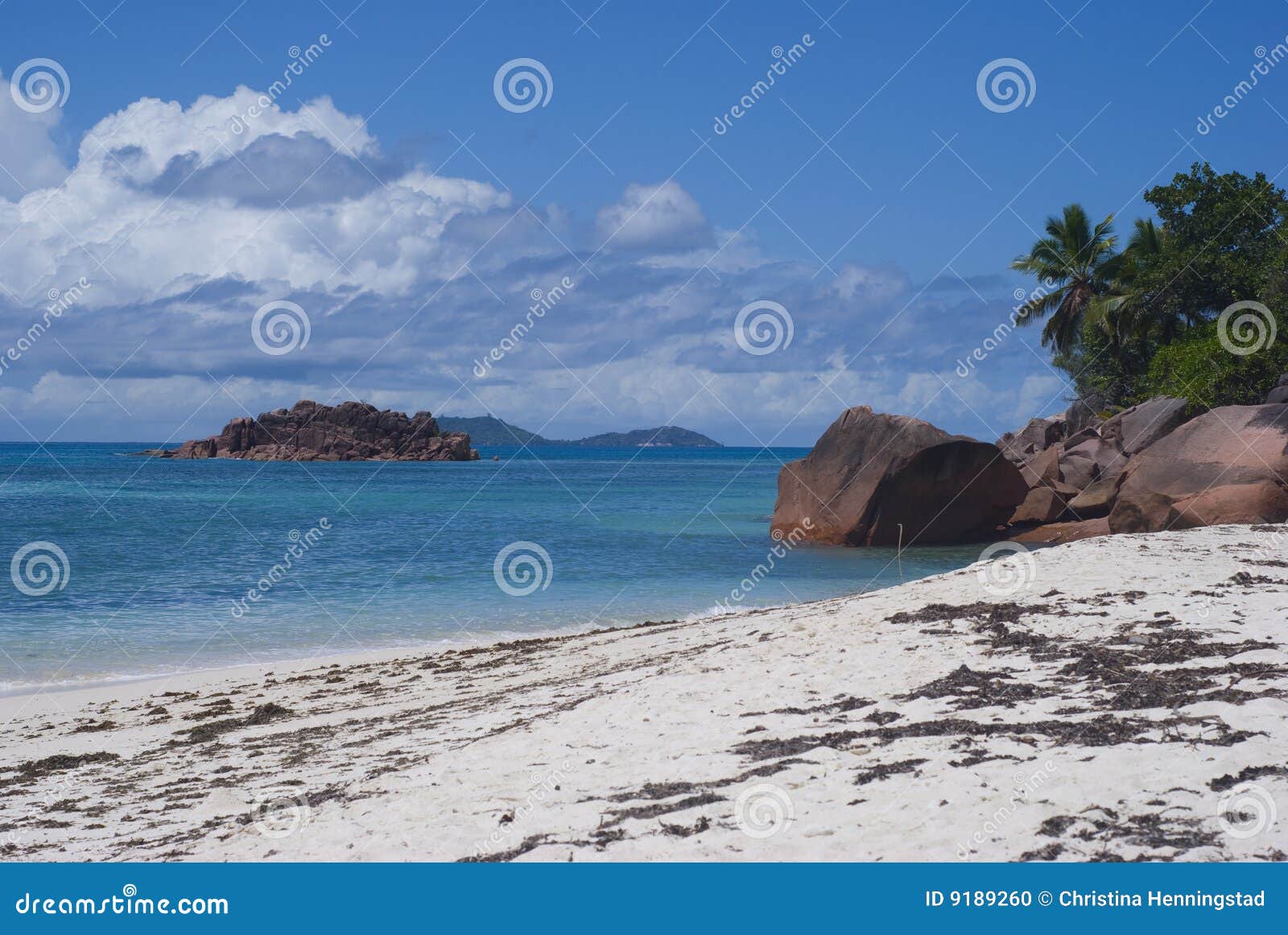 Beach Anse Matelot Praslin Island, Seychelles Stock Photo - Image of ...
