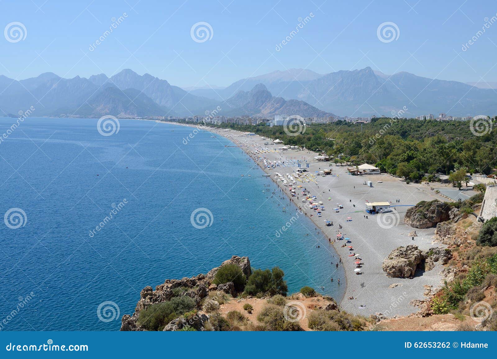 Beach of Antalya, Turkey editorial photography. Image of summer - 62653262