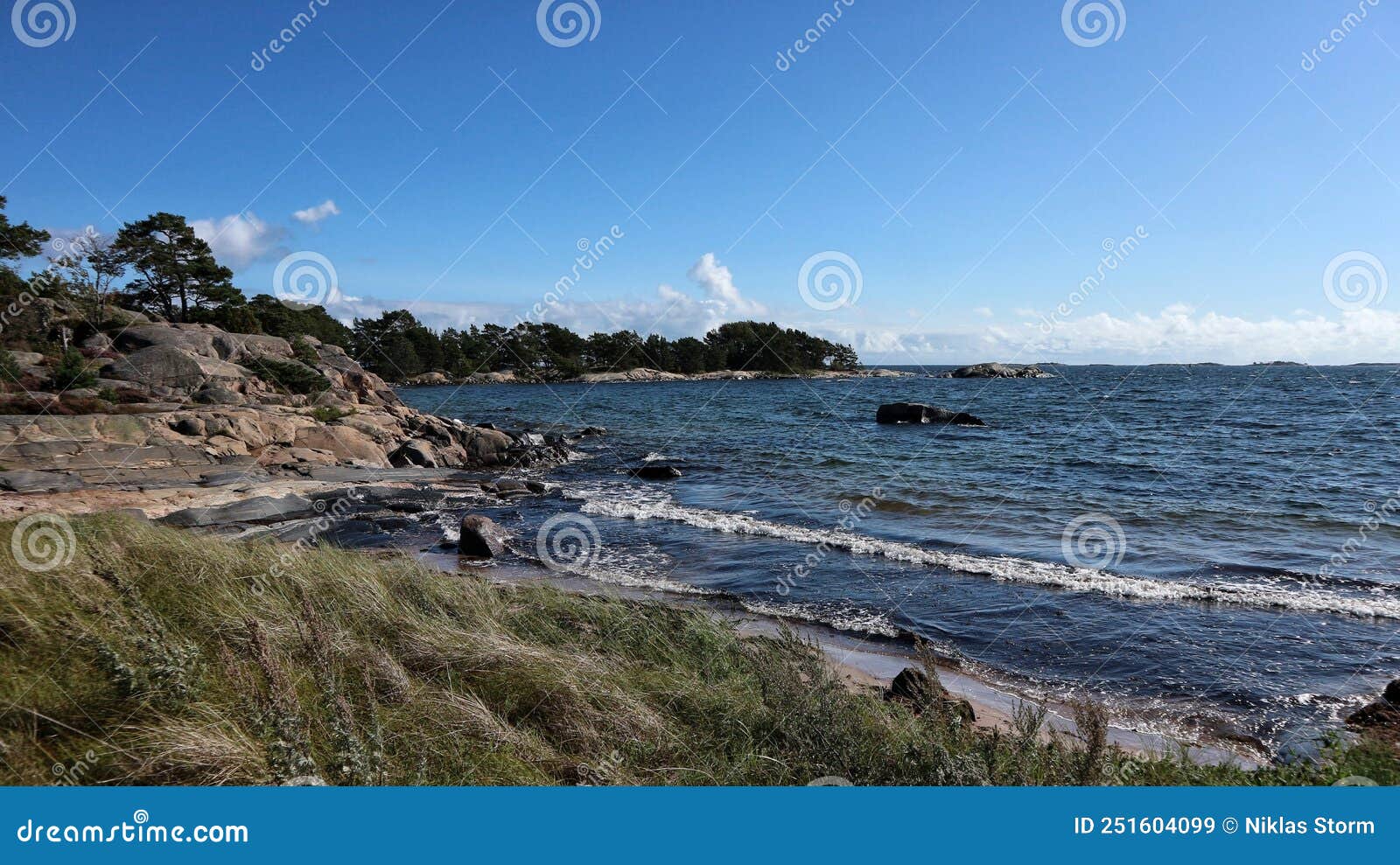 Beach on Archipelago Island Stock Image - Image of island, water: 251604099