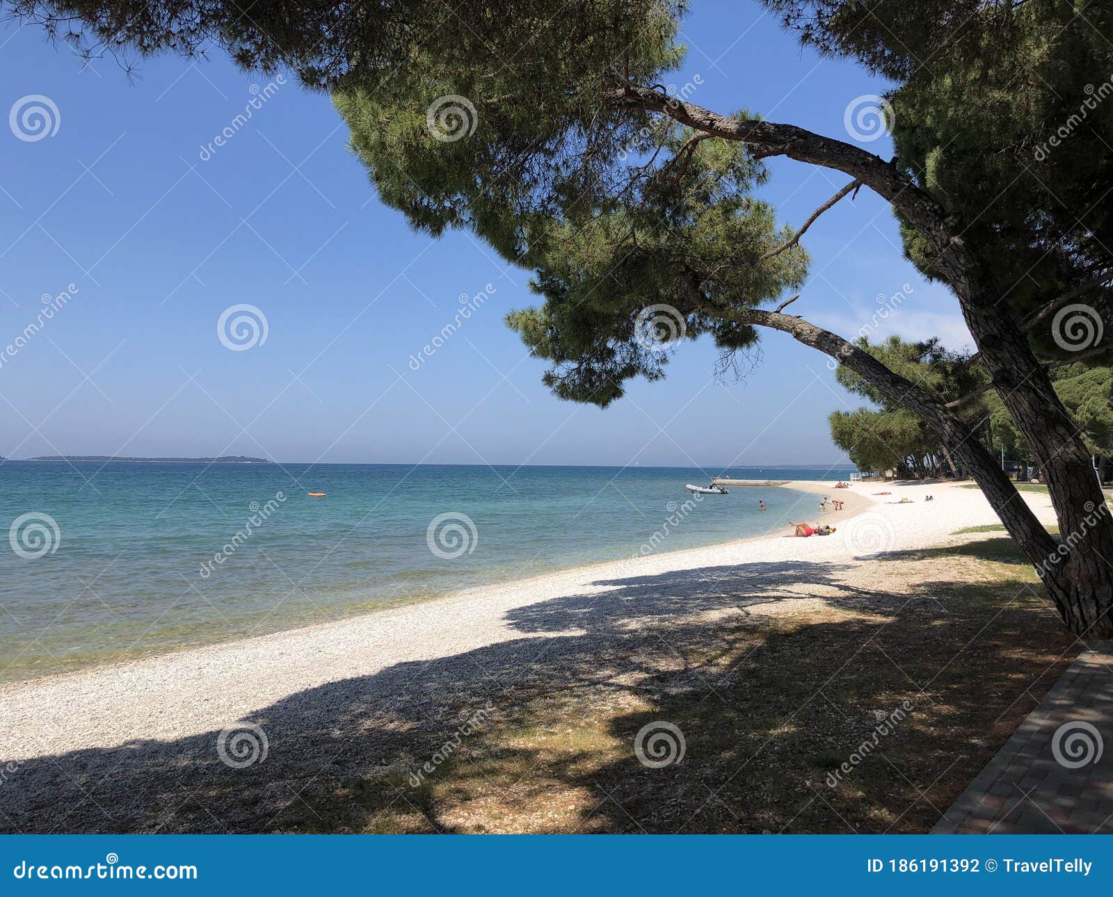 Beach around Valbandon stock photo. Image of water, europe - 186191392