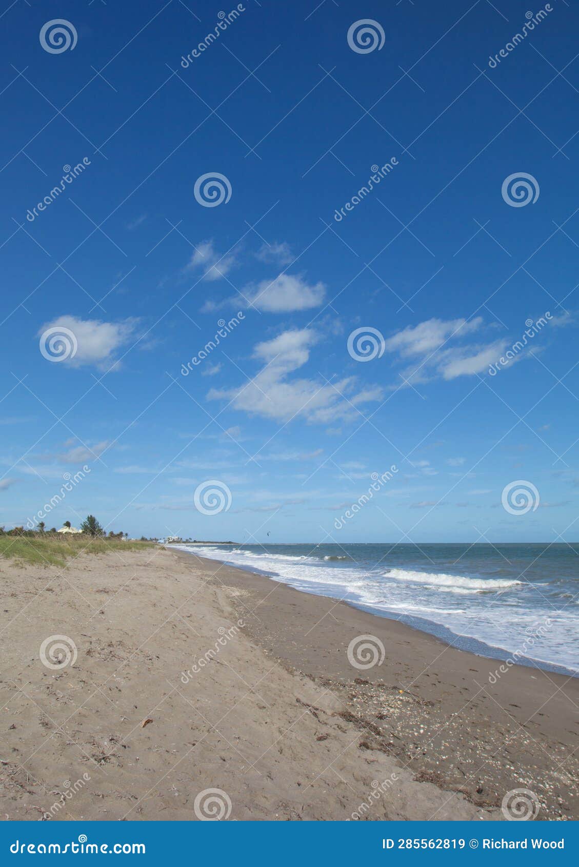 Beach on the Atlantic Ocean during a Sunny Day, Fort Pierce, Florida ...