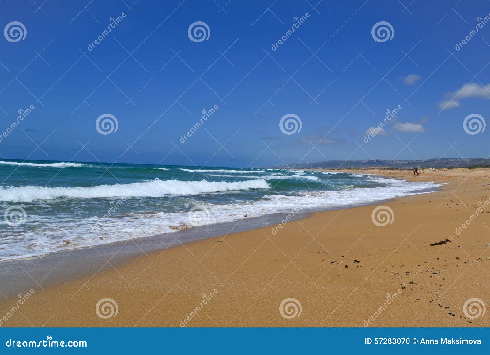 Beach in Atlit, Israel stock photo. Image of summer, relaxation - 57283070