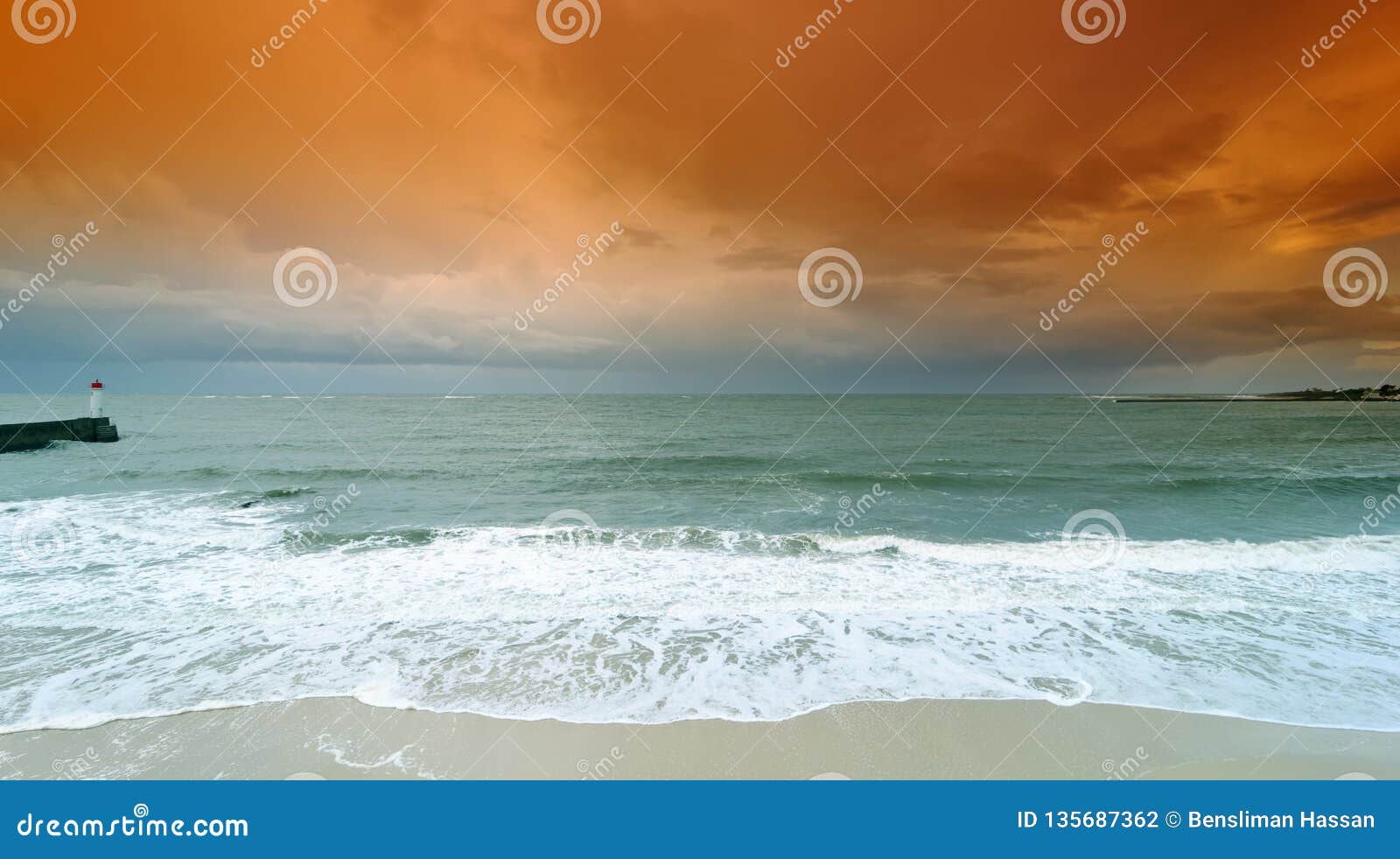 Audierne Bay in Brittany Coast Stock Photo - Image of audierne ...