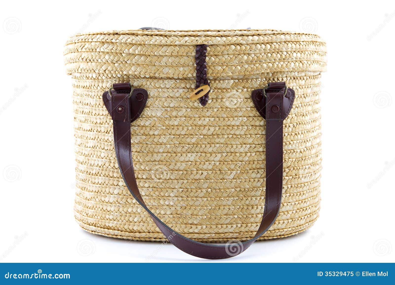 Beach bag made of reed stock image. Image of female, natural - 35329475