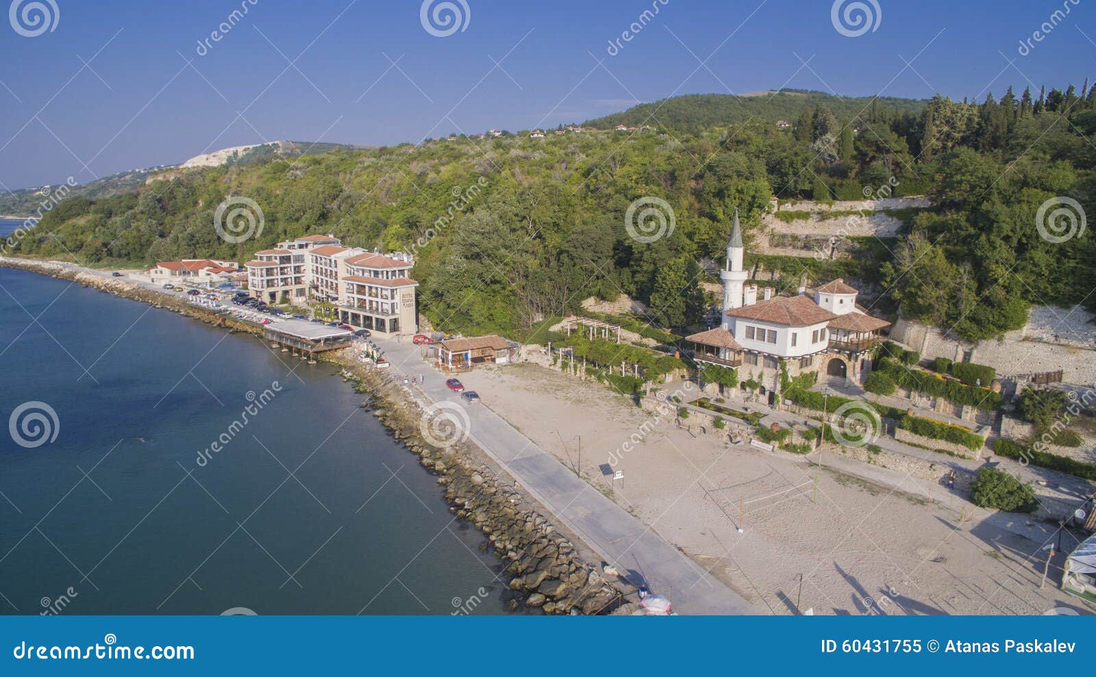 Beach in Balchik from Above, Bulgaria Editorial Image - Image of ...