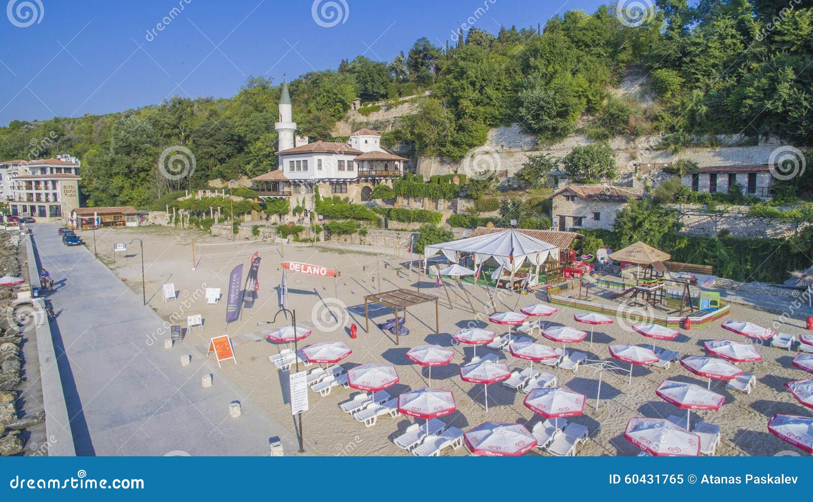 Beach in Balchik from Above, Bulgaria Editorial Image - Image of ...