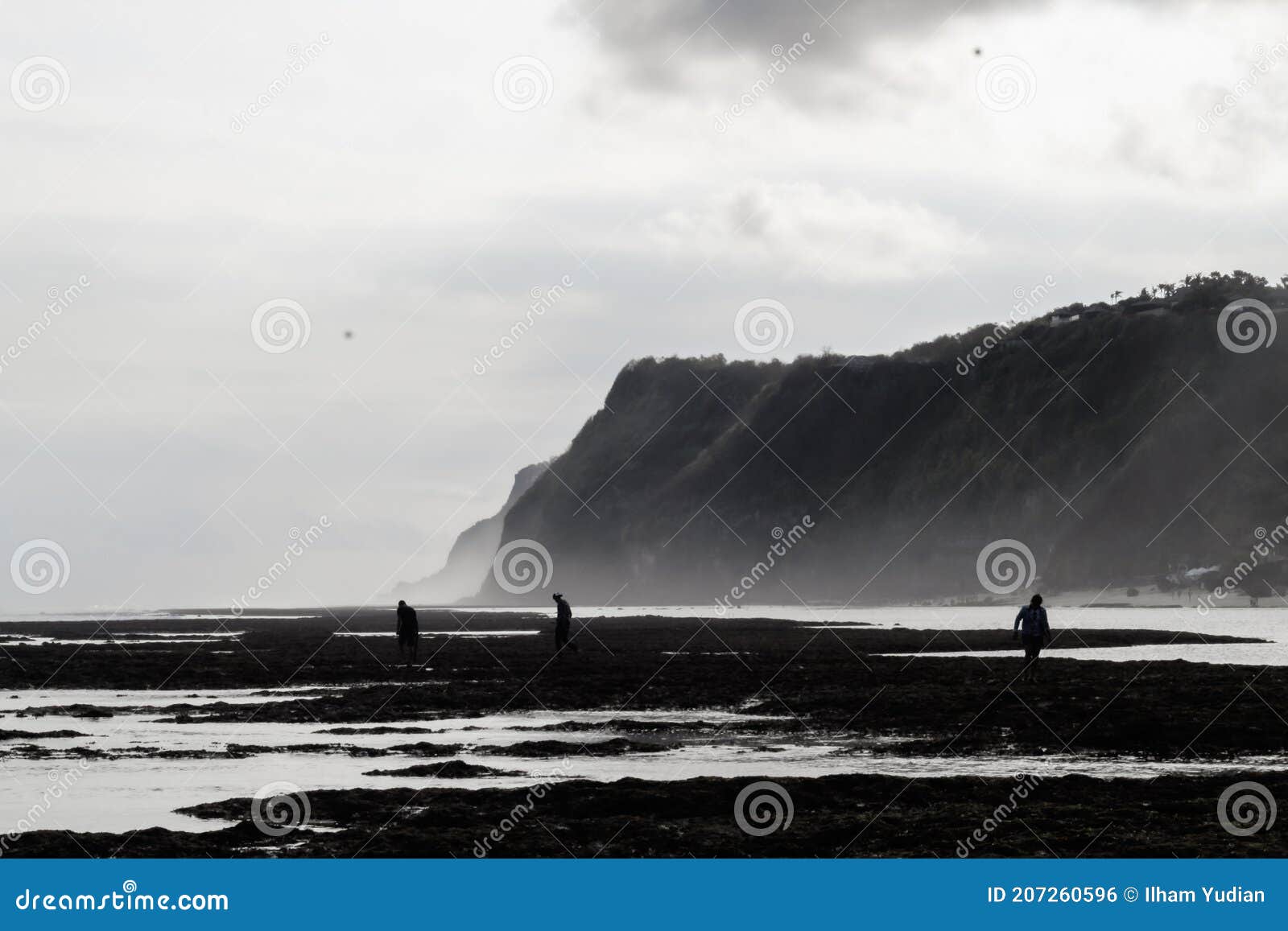 Beach in Bali with Landscape Perspective Stock Photo - Image of ...