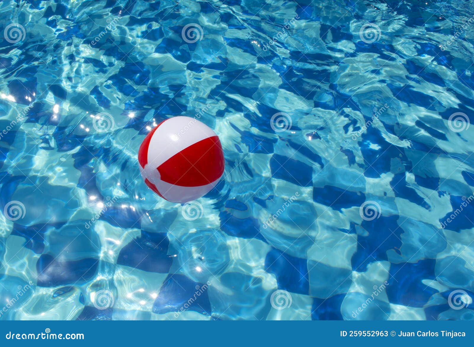 Beach Ball Floating in Swimming Stock Image - Image of mexico, abstract ...