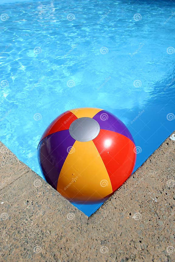 Beach Ball in Swimming Pool Stock Image - Image of color, holiday: 128981