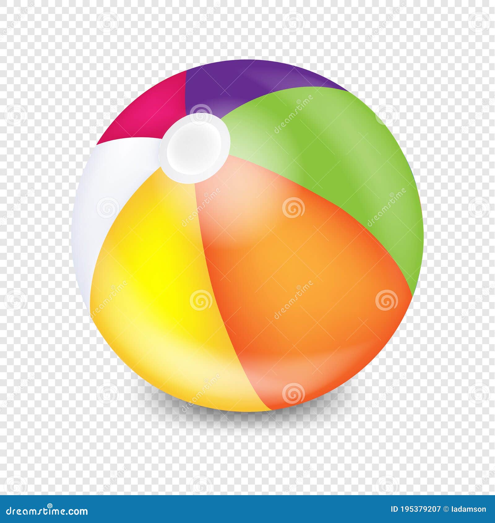 Beach Ball Transparent Background Stock Vector - Illustration of game ...