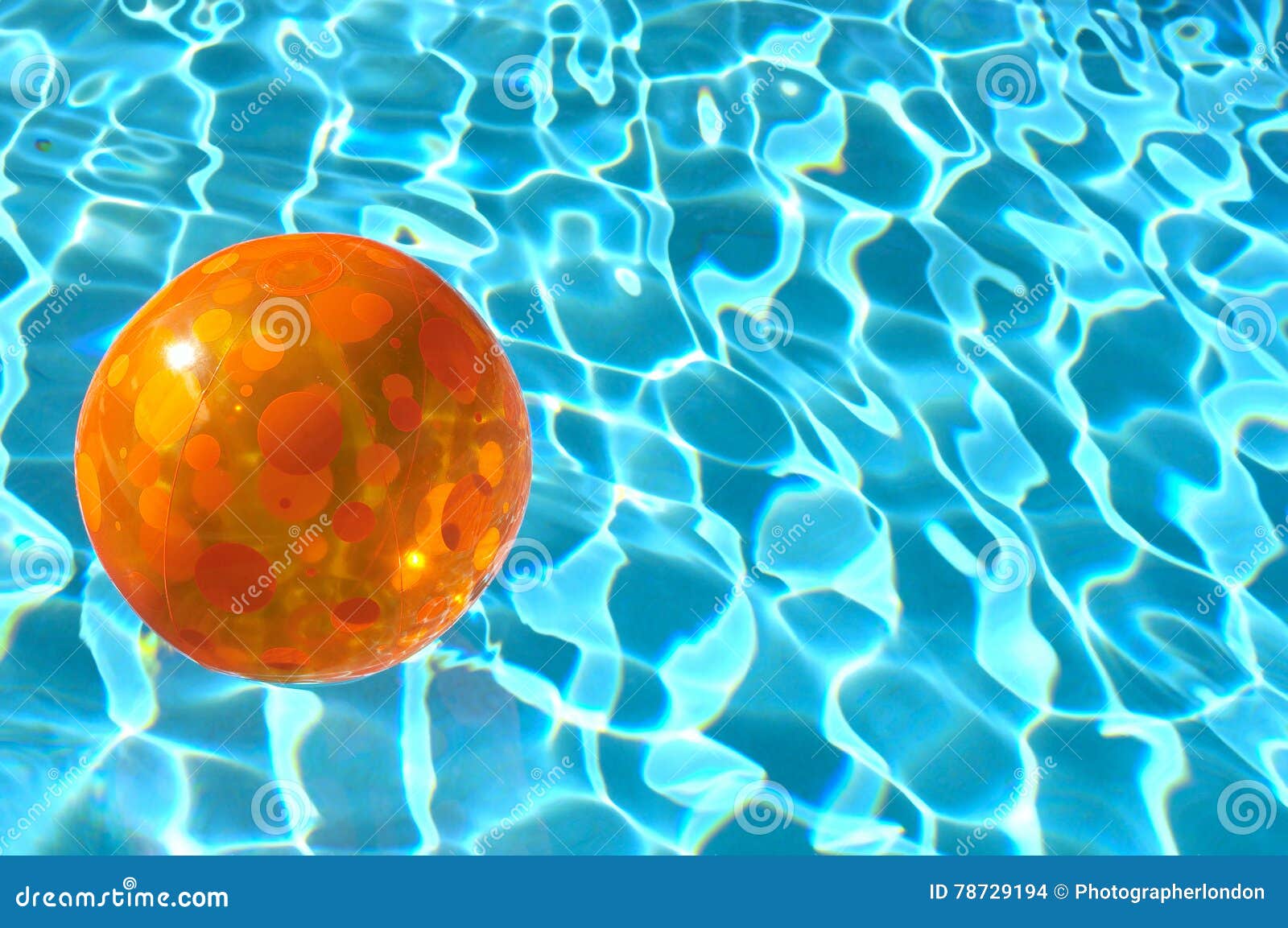 Beach Ball Water stock photo. Image of floating, plastic - 78729194