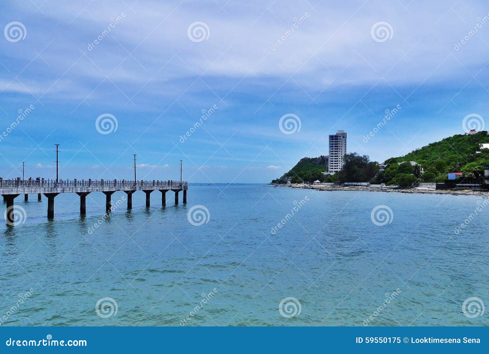 Beach stock image. Image of beach, bangsaen, travel - 59550175