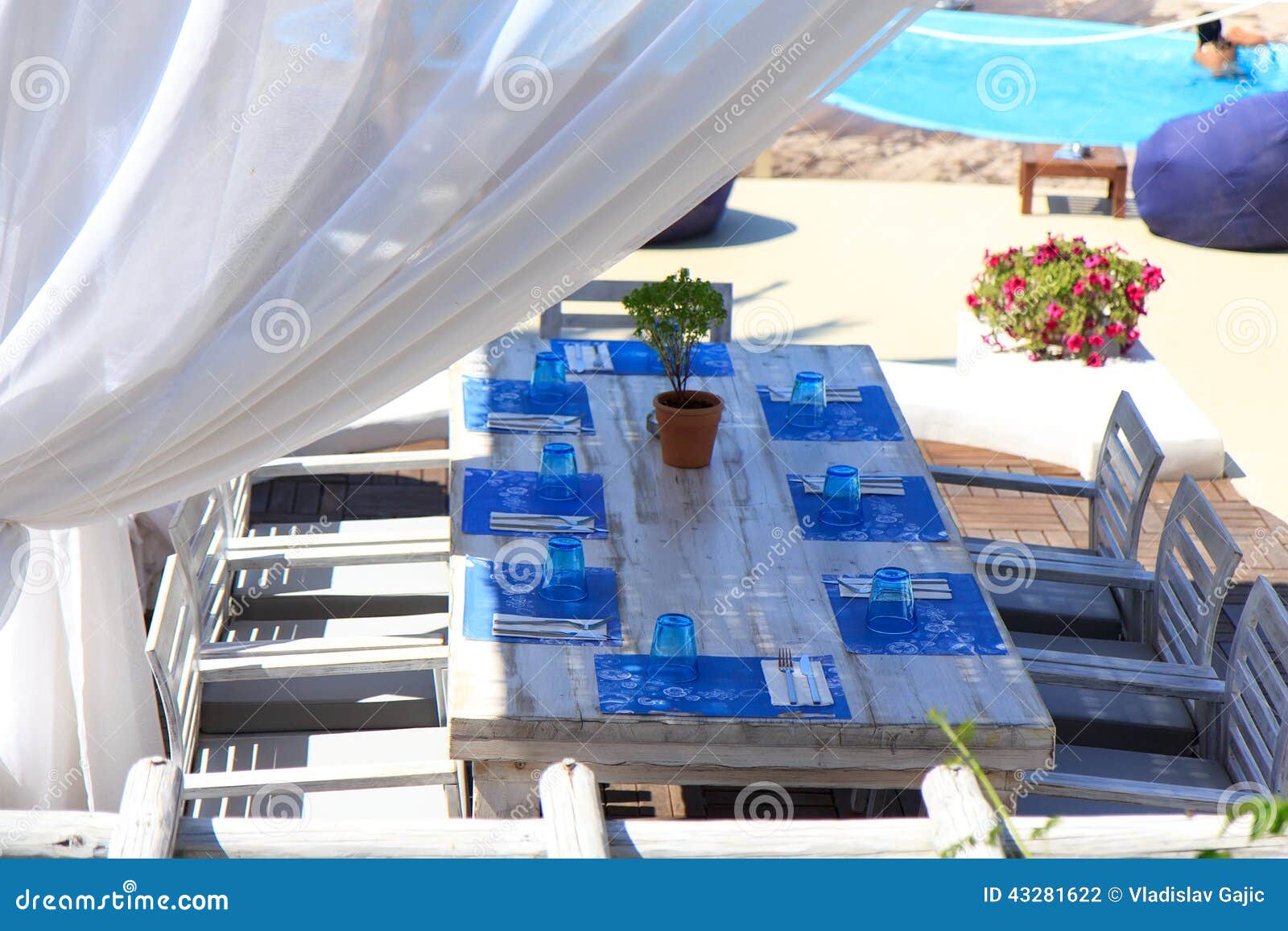 Beach bar stock photo. Image of luxury, holiday, greek - 43281622