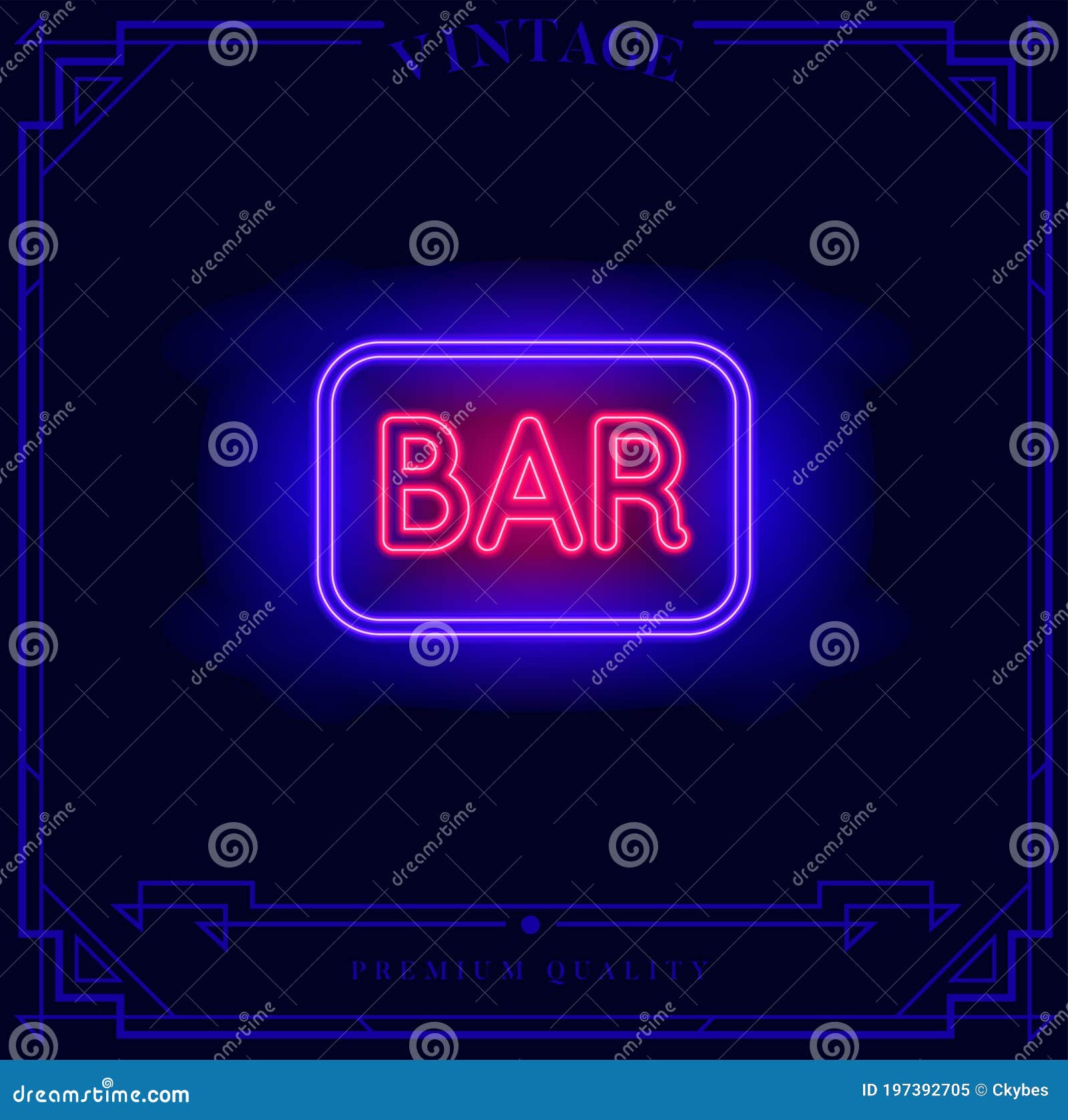 Beach Bar Neon light sign. stock vector. Illustration of district ...