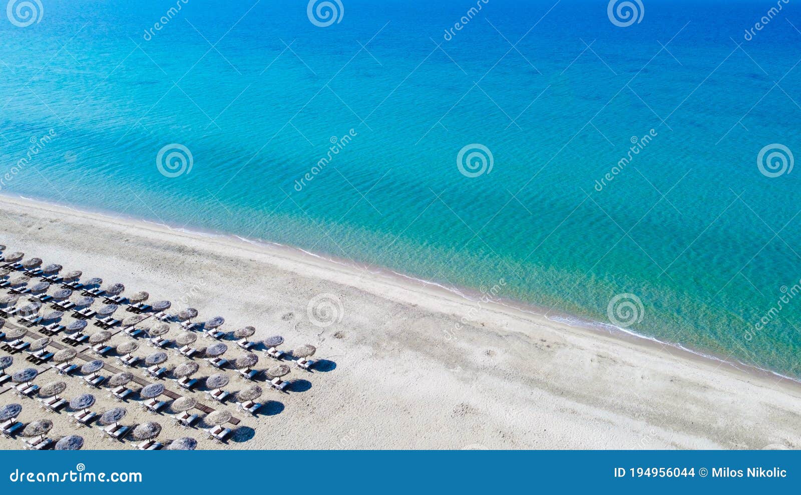Beach Bar on Sandy Beach. Aerial View Stock Photo - Image of glass ...