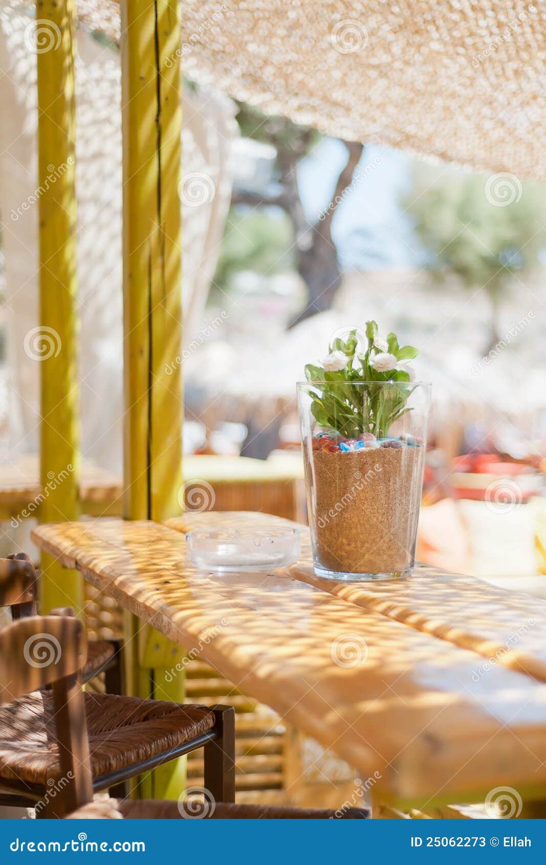 Beach bar table stock image. Image of idyllic, ocean - 25062273