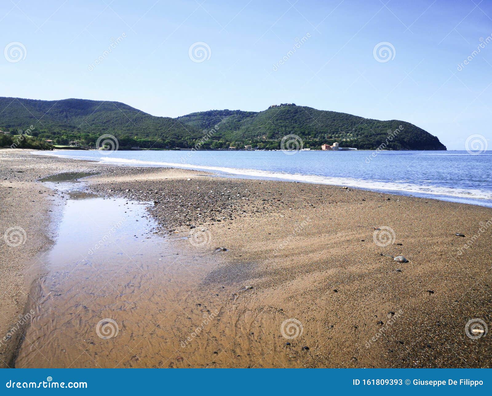 The Beach in the Baratti Gulf in Tuscany - 1 Stock Image - Image of ...