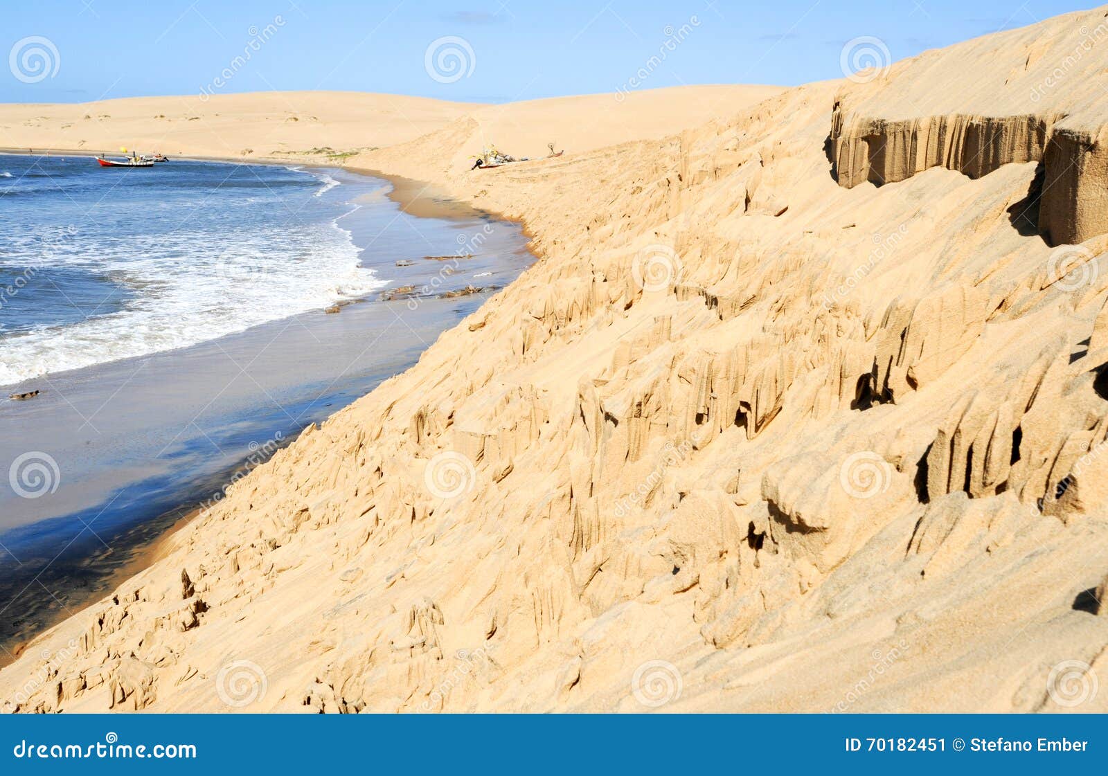 The Beach of Barra De Valizas Stock Image - Image of america, nature ...