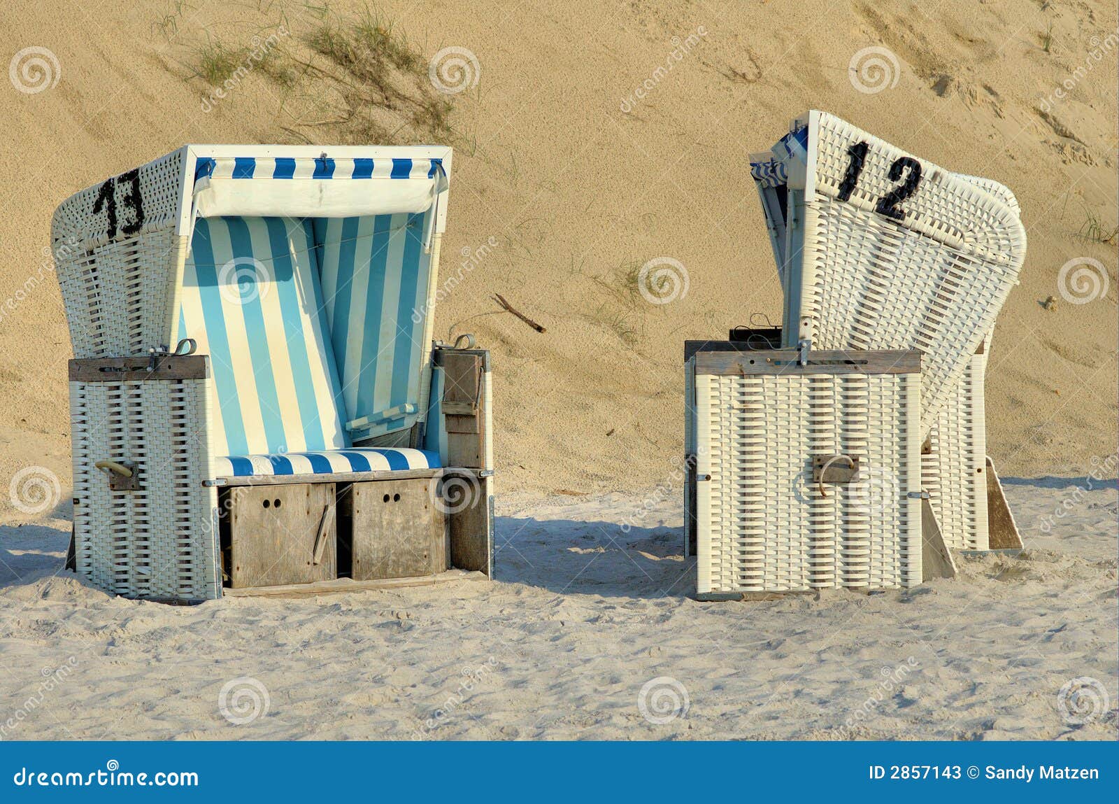 Beach baskets stock image. Image of dark, germany, single - 2857143