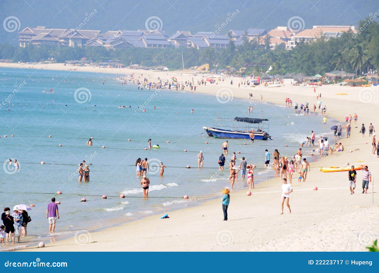 Beach Bathing Place in Yalong Bay Editorial Photography - Image of ...