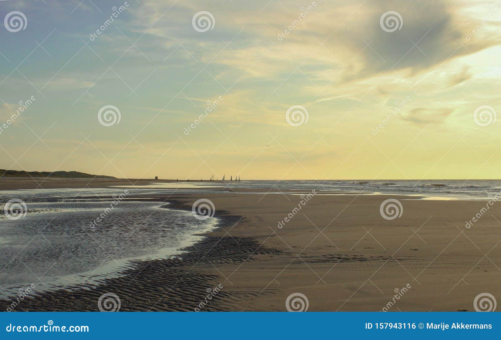 Beach stock photo. Image of beach, sand, vlieland, nederland - 157943116