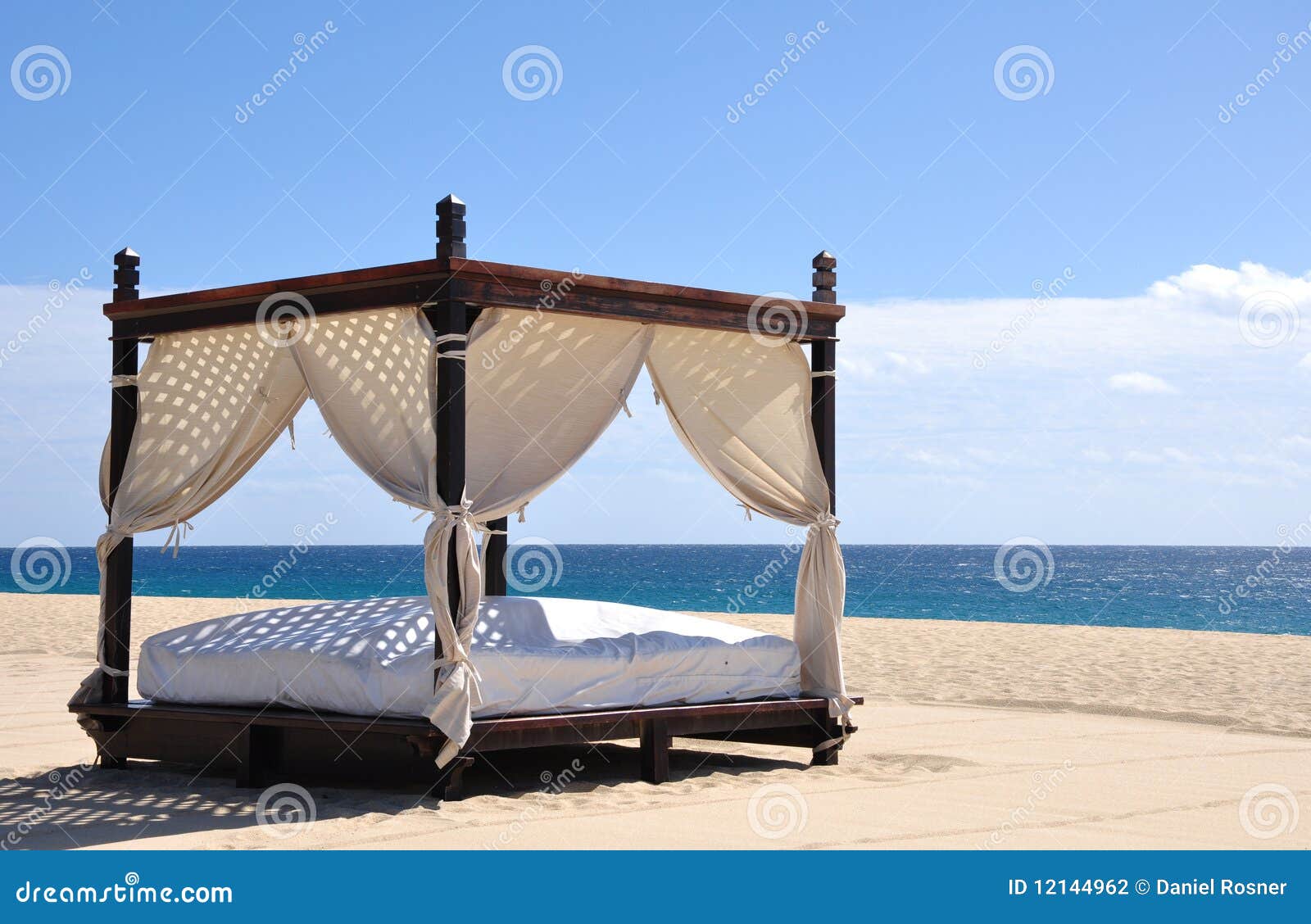 Beach Bed stock photo. Image of resort, relaxing, califonia - 12144962
