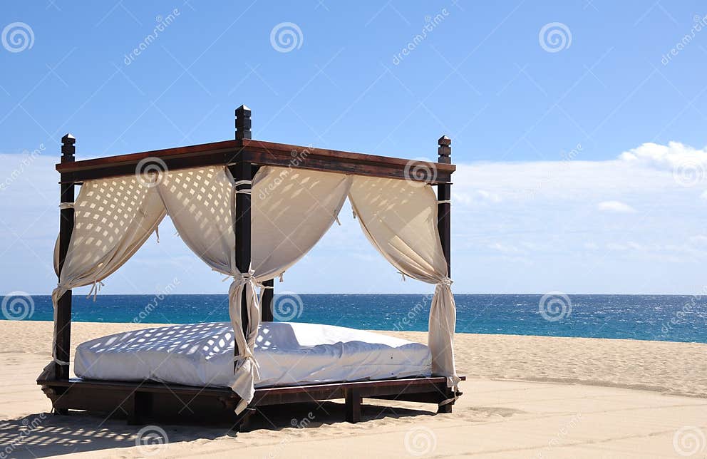 Beach Bed stock photo. Image of resort, relaxing, califonia - 12144962