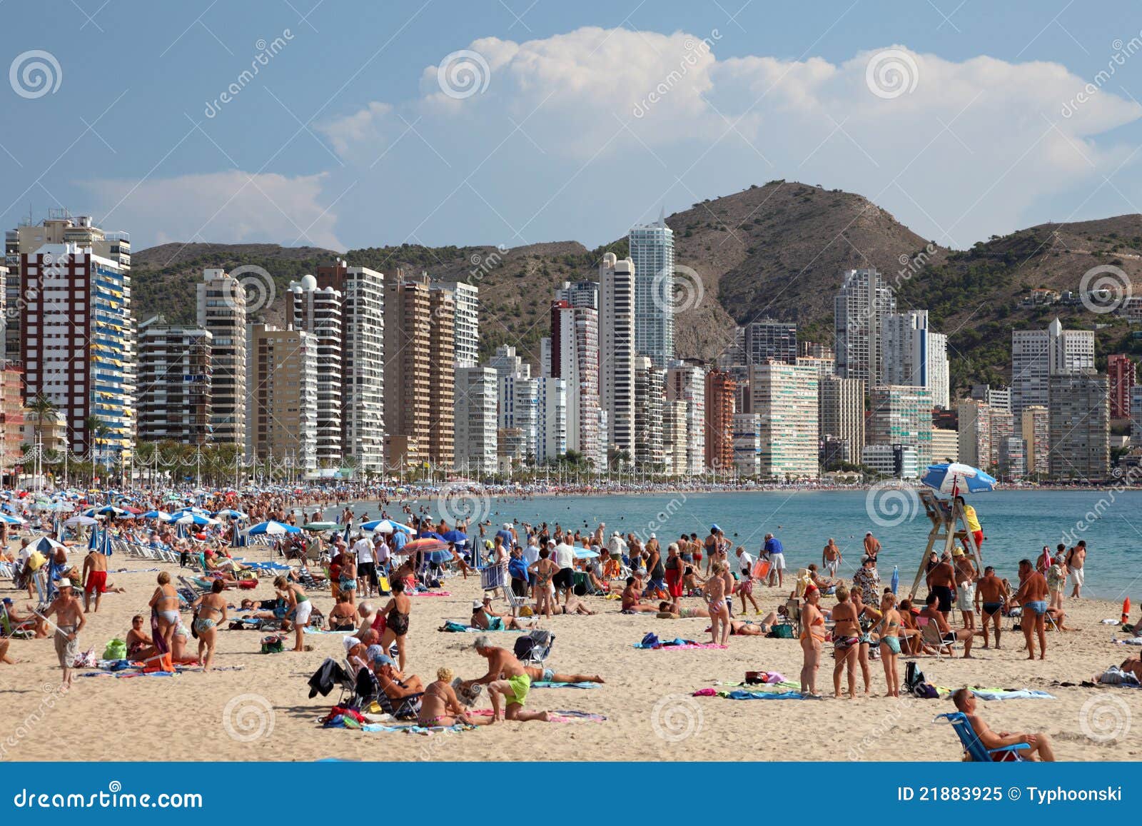 Beach In Benidorm, Spain Editorial Image - Image: 21883925