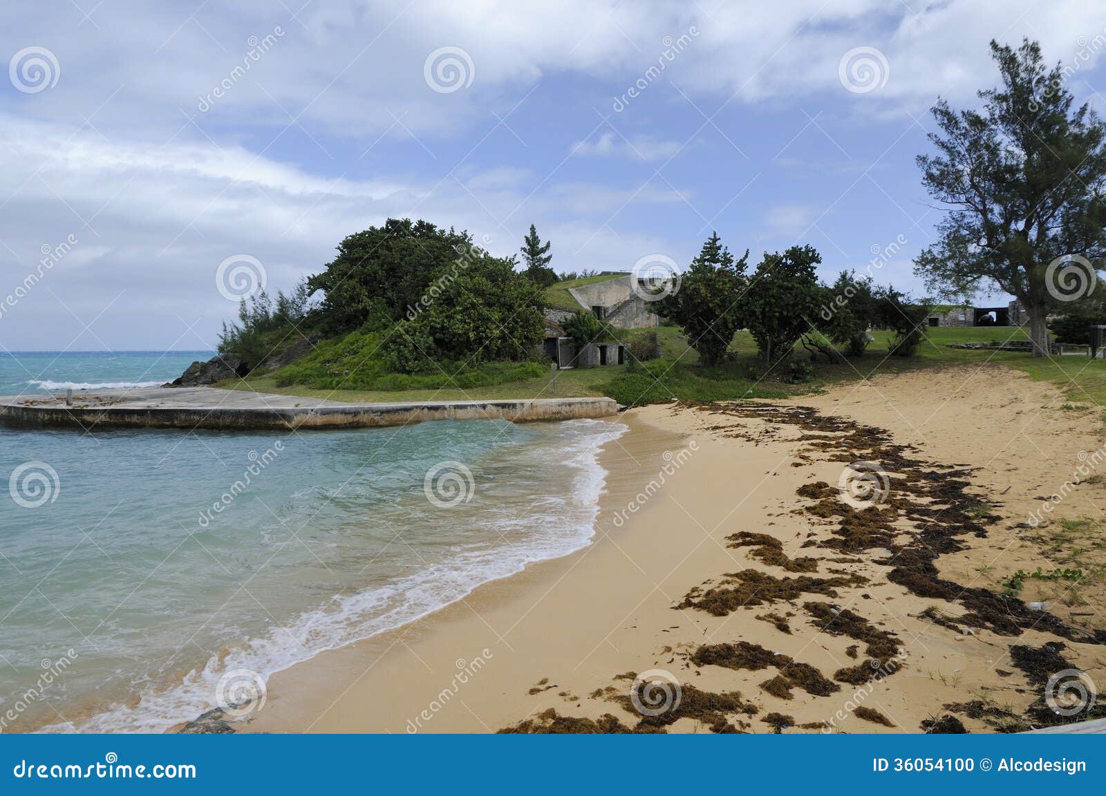 Beach in Bermuda stock photo. Image of blue, private - 36054100