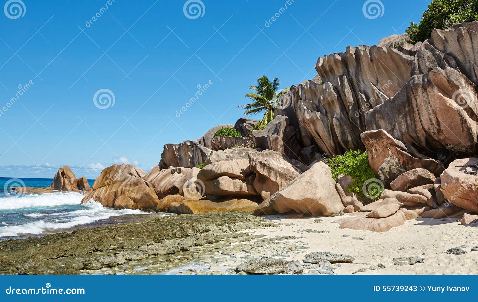 Beach with big stones stock image. Image of shore, blue - 55739243