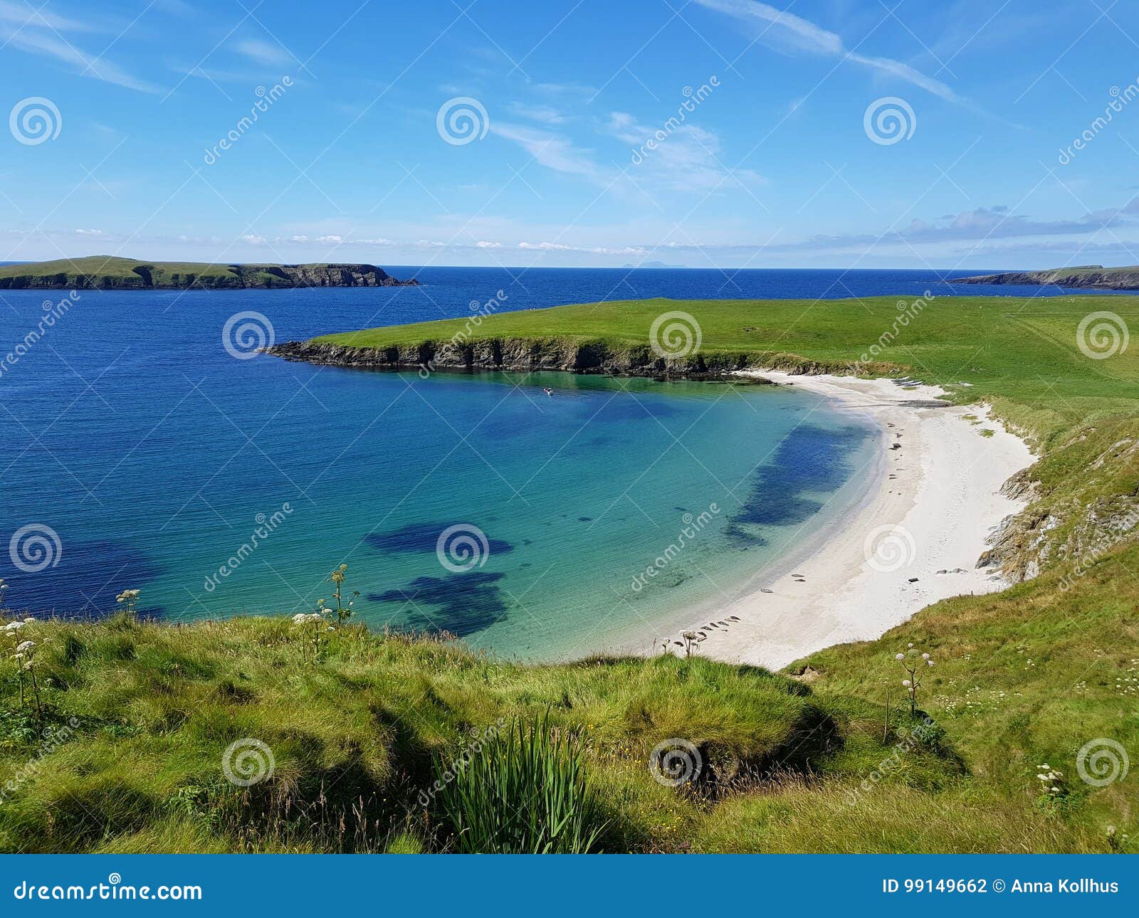 Beach in Shetland stock photo. Image of terrain, cove - 99149662