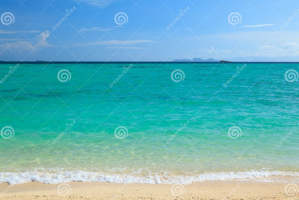 Beach and blue sea stock image. Image of paradise, coast - 26372349