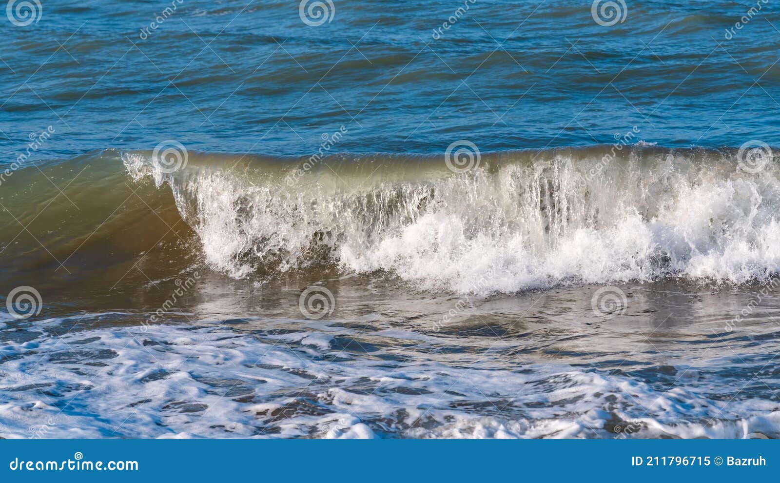 Beach with Blue Waves, Summer Relax Stock Image - Image of island ...