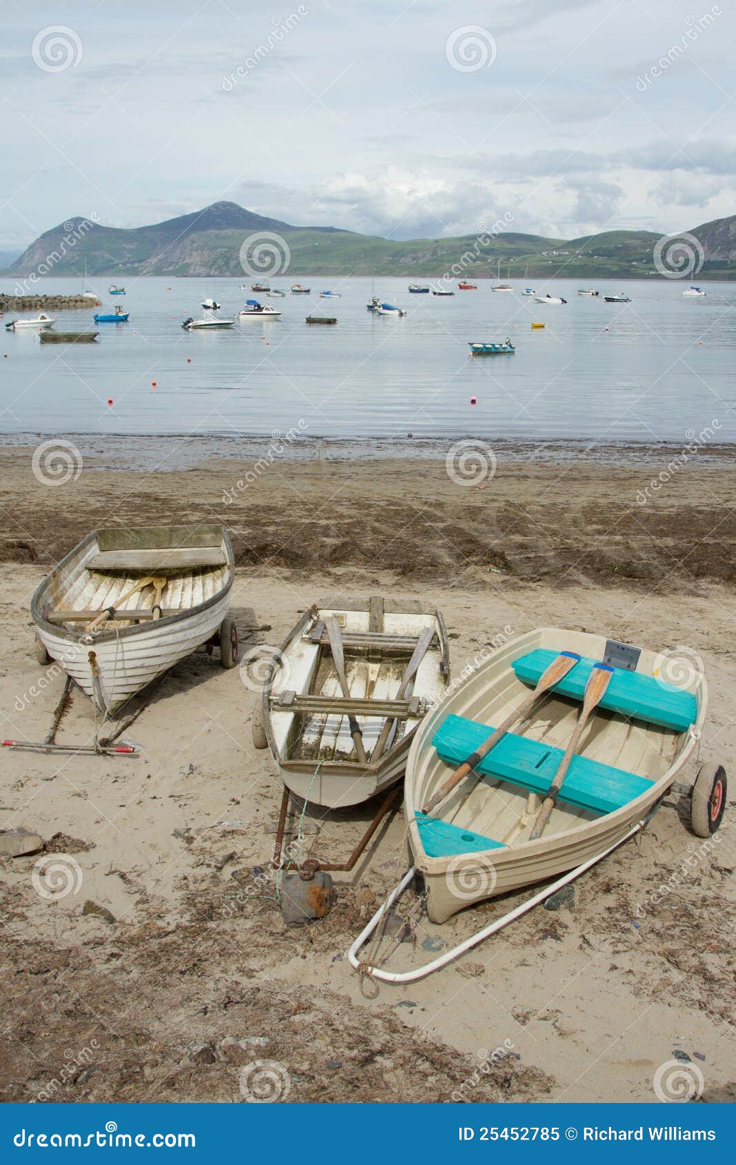 Beach boats. stock image. Image of nautical, trailer - 25452785