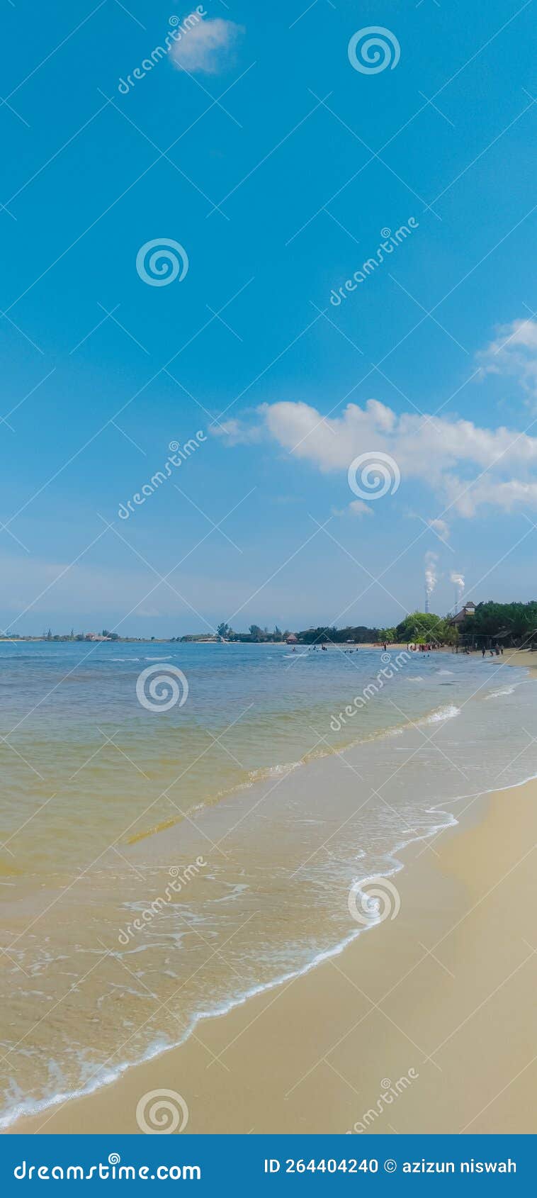The Beach is the Boundary between Land and Sea Water Stock Photo ...