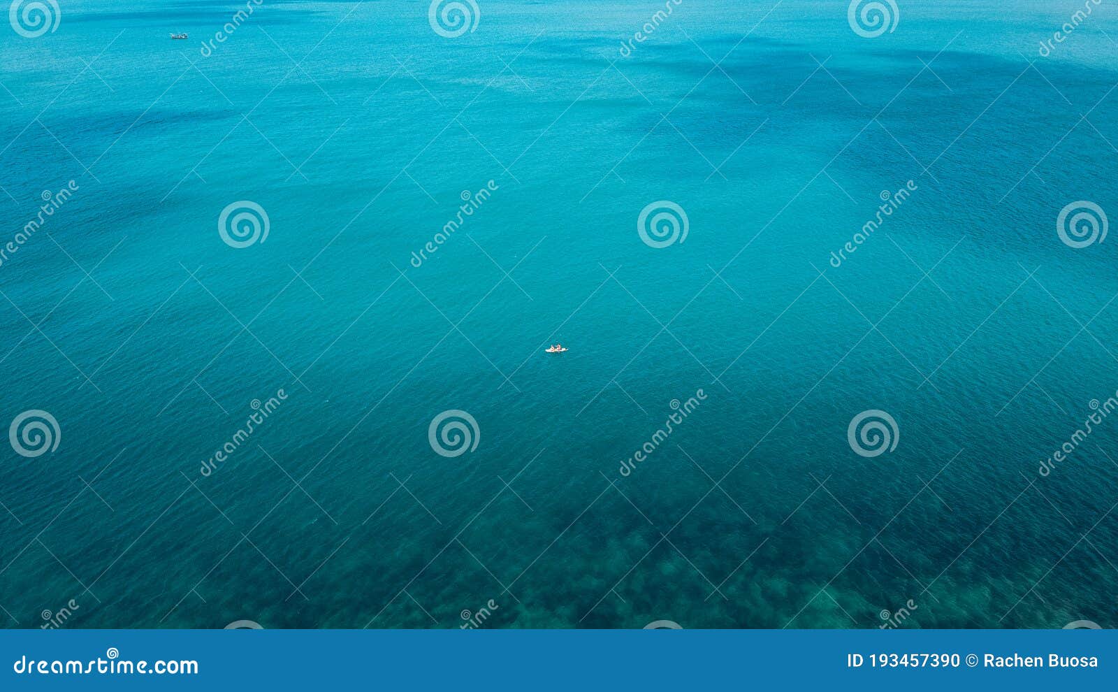 Beach and Bright Blue Sea, High Angle View Stock Photo - Image of beach ...