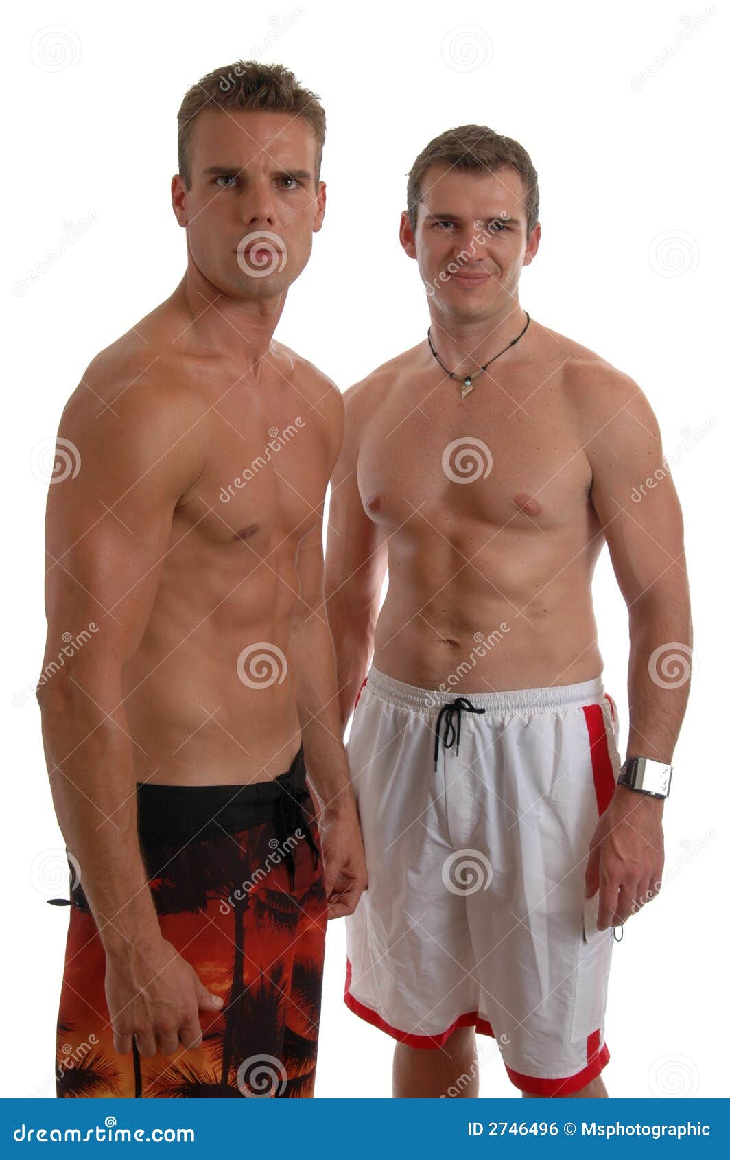 Beach Buddies stock photo. Image of people, fashion, pectorals - 2746496