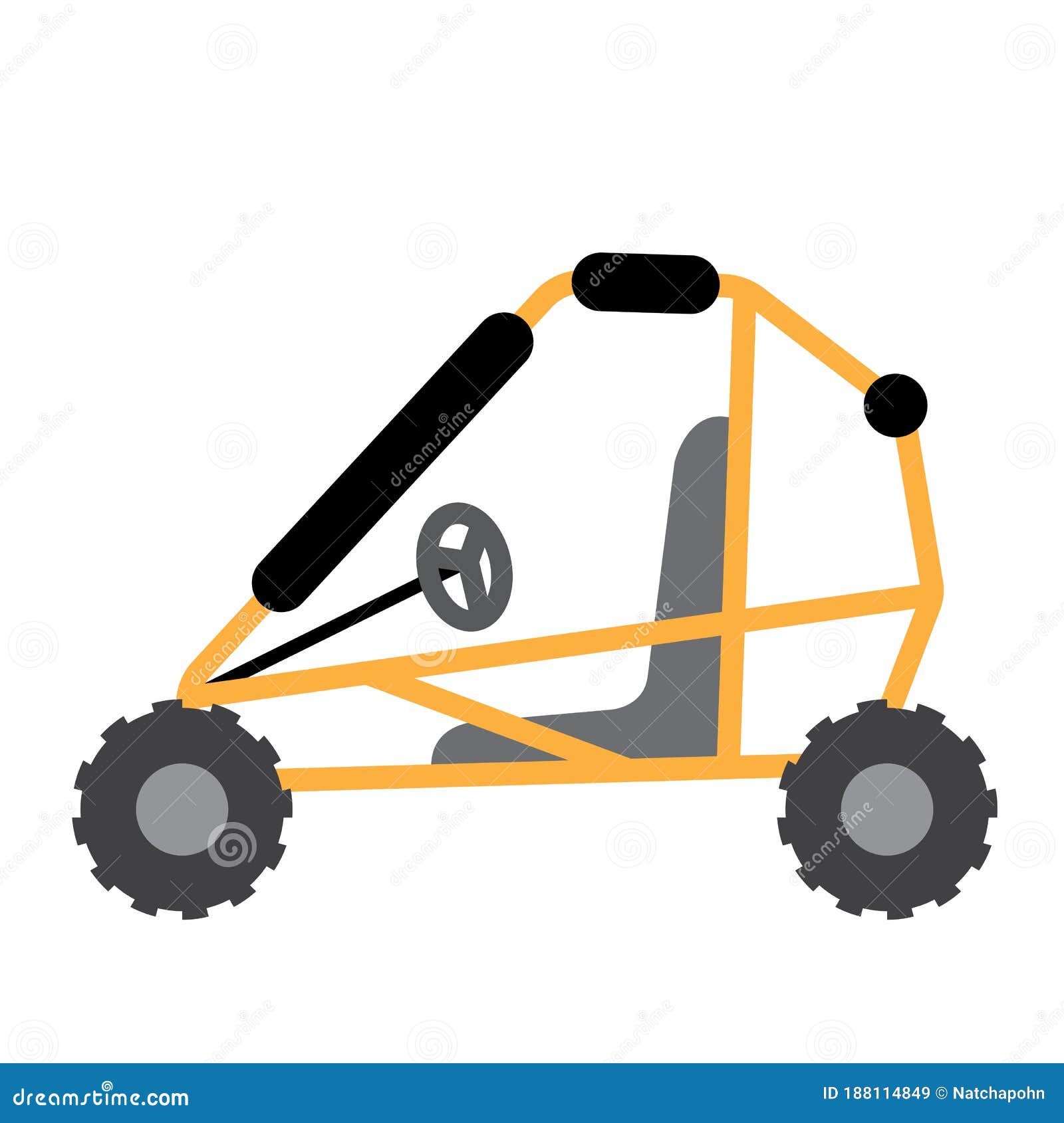Beach Buggy Cartoon Vector | CartoonDealer.com #11539729