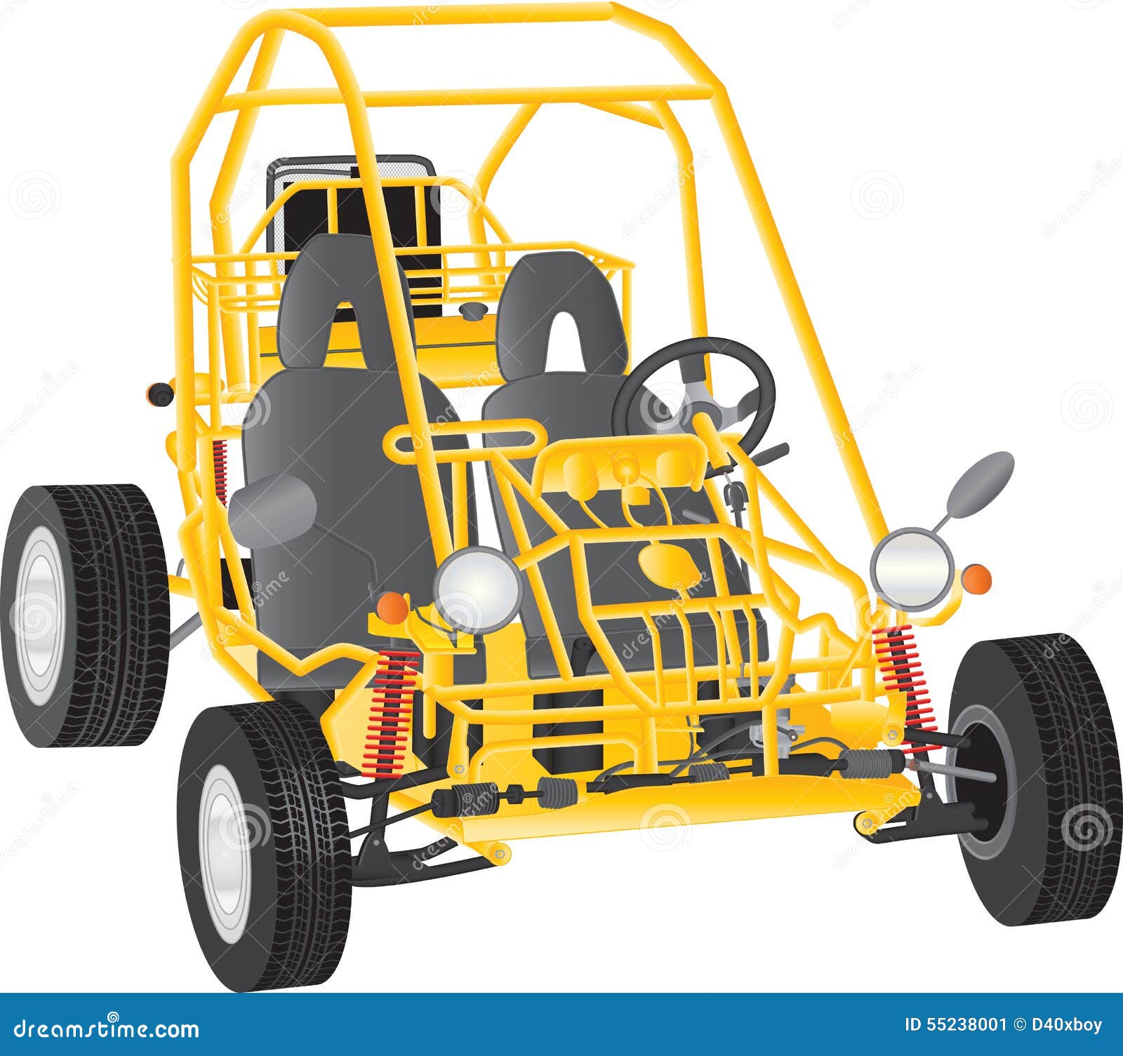 Beach Buggy Cartoon Vector | CartoonDealer.com #11539729