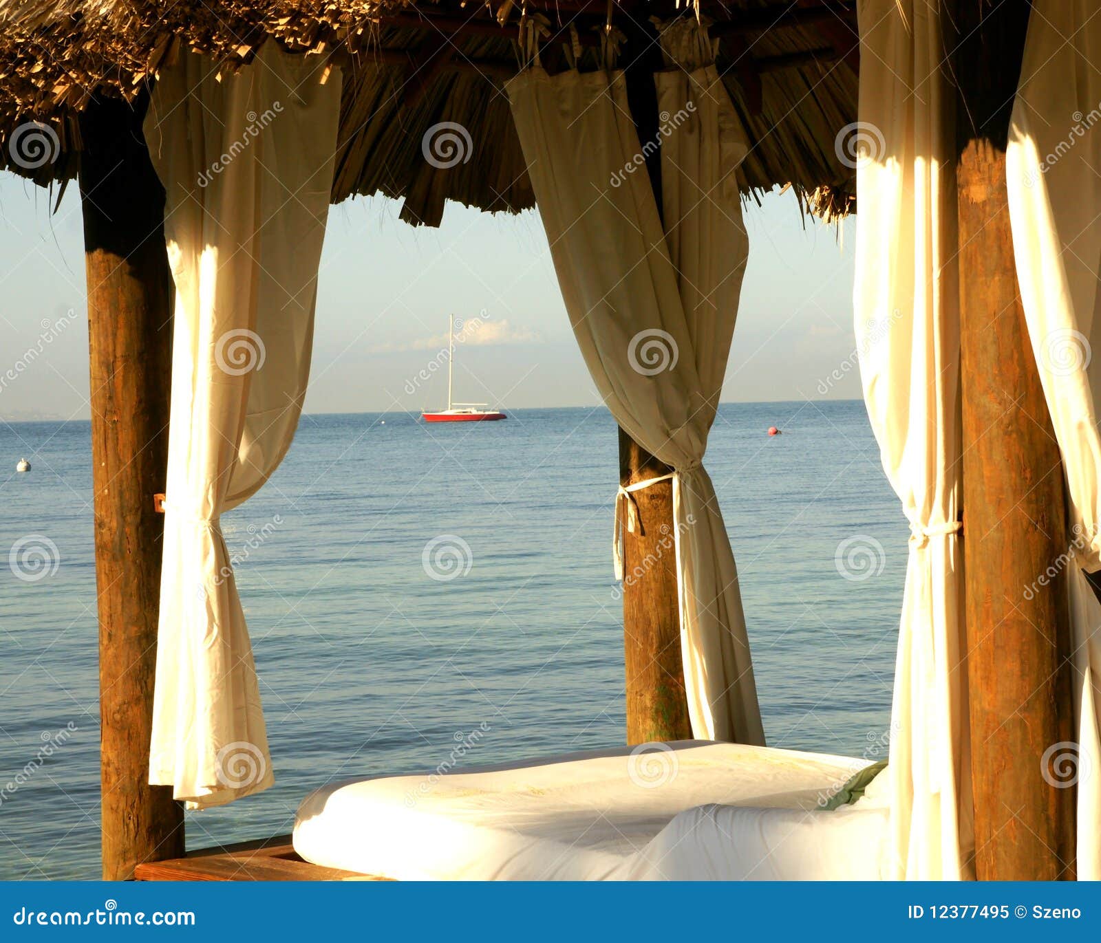 The Beach Cabana Is Transformed Into A Serene And Luxurious Space With ...