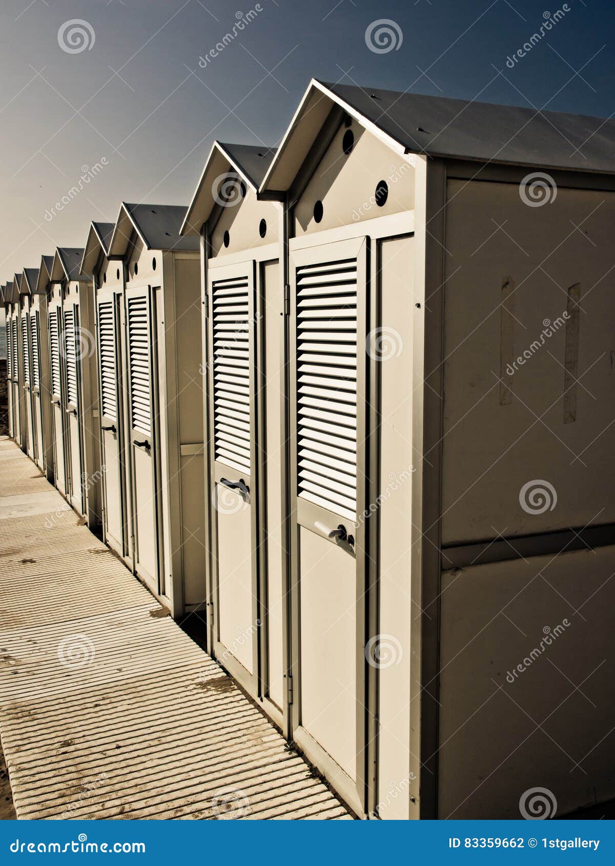 Beach Cabin 13, Locker Room Stock Photo - Image of adria, ocean: 83359662