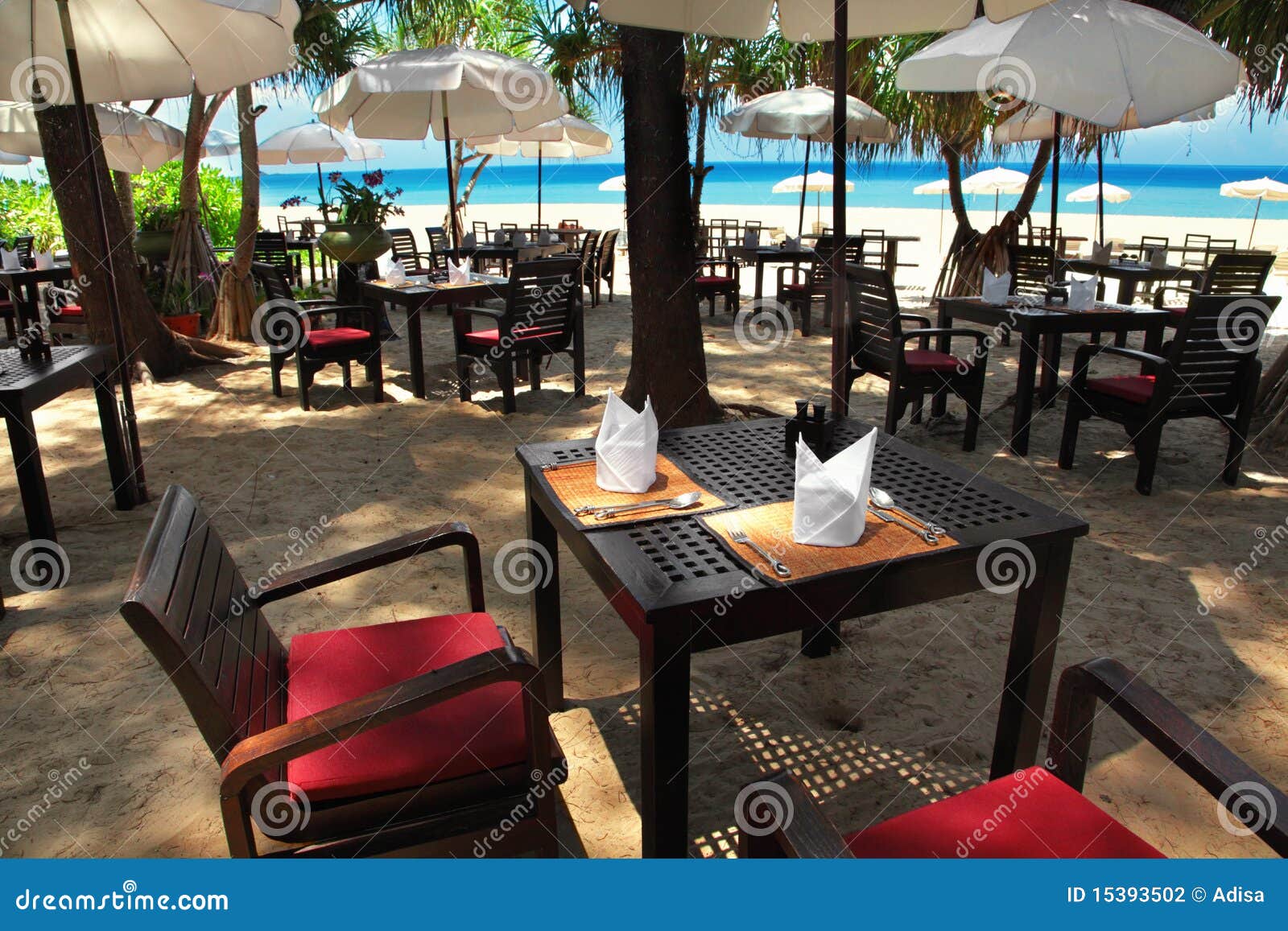 Beach cafe stock photo. Image of beachbar, meal, beautiful - 15393502
