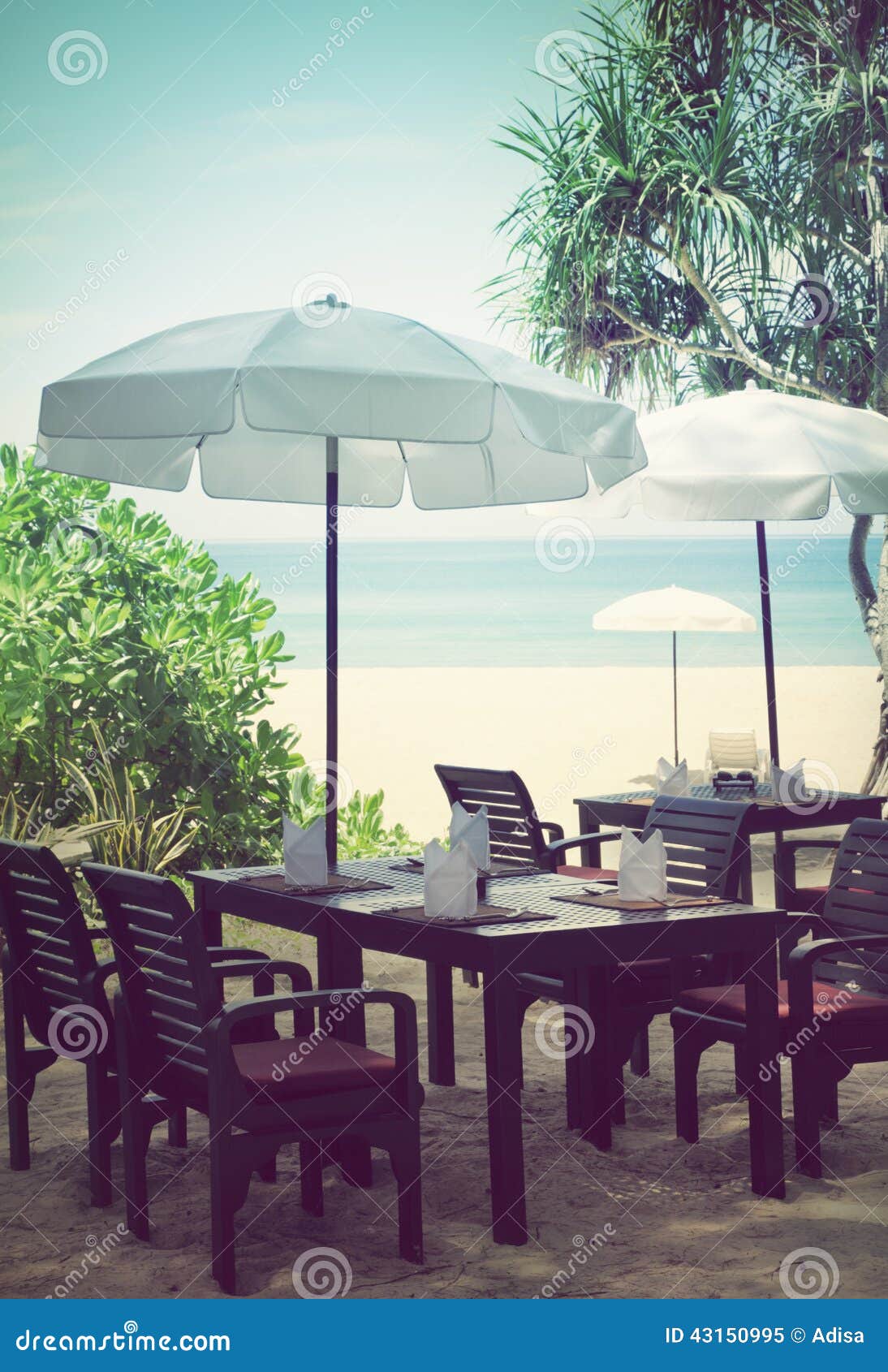 Beach cafe stock image. Image of lifestyle, beach, asia - 43150995