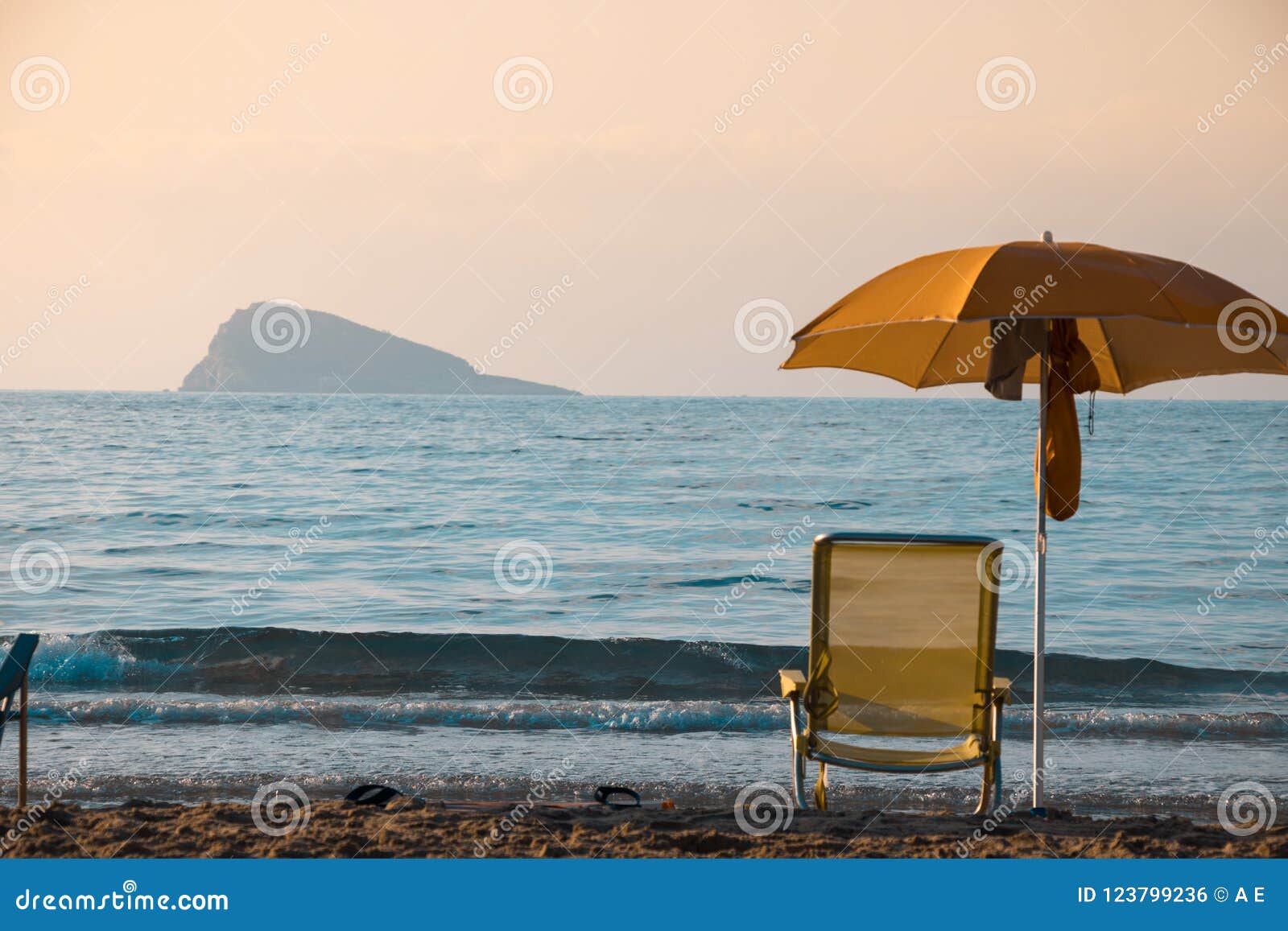 Mediterranean Umbrella Beach Stock Photo - Image of motion, nature ...
