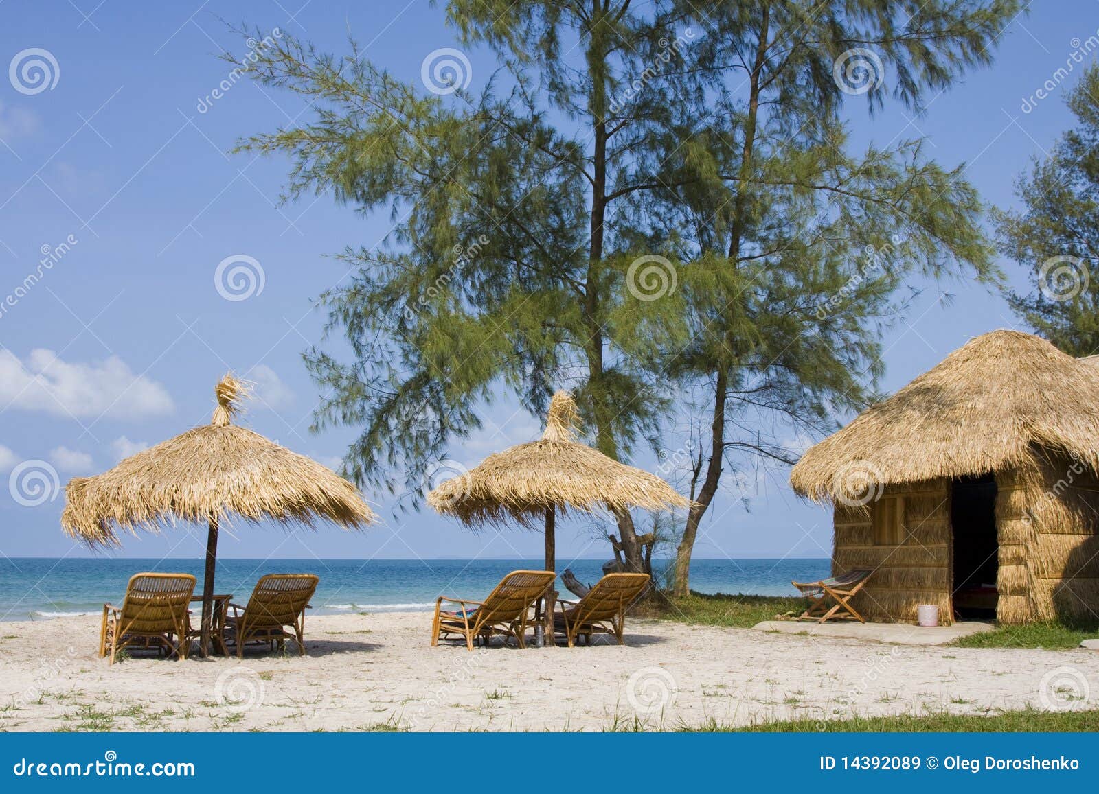 Beach in Cambodia stock image. Image of beautiful, bungalow - 14392089