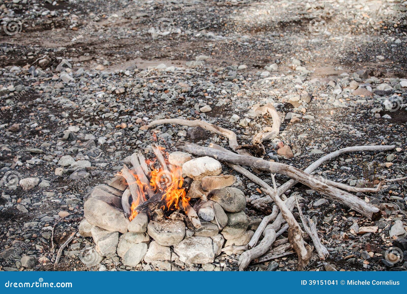 Beach Campfire stock image. Image of flame, survival - 39151041