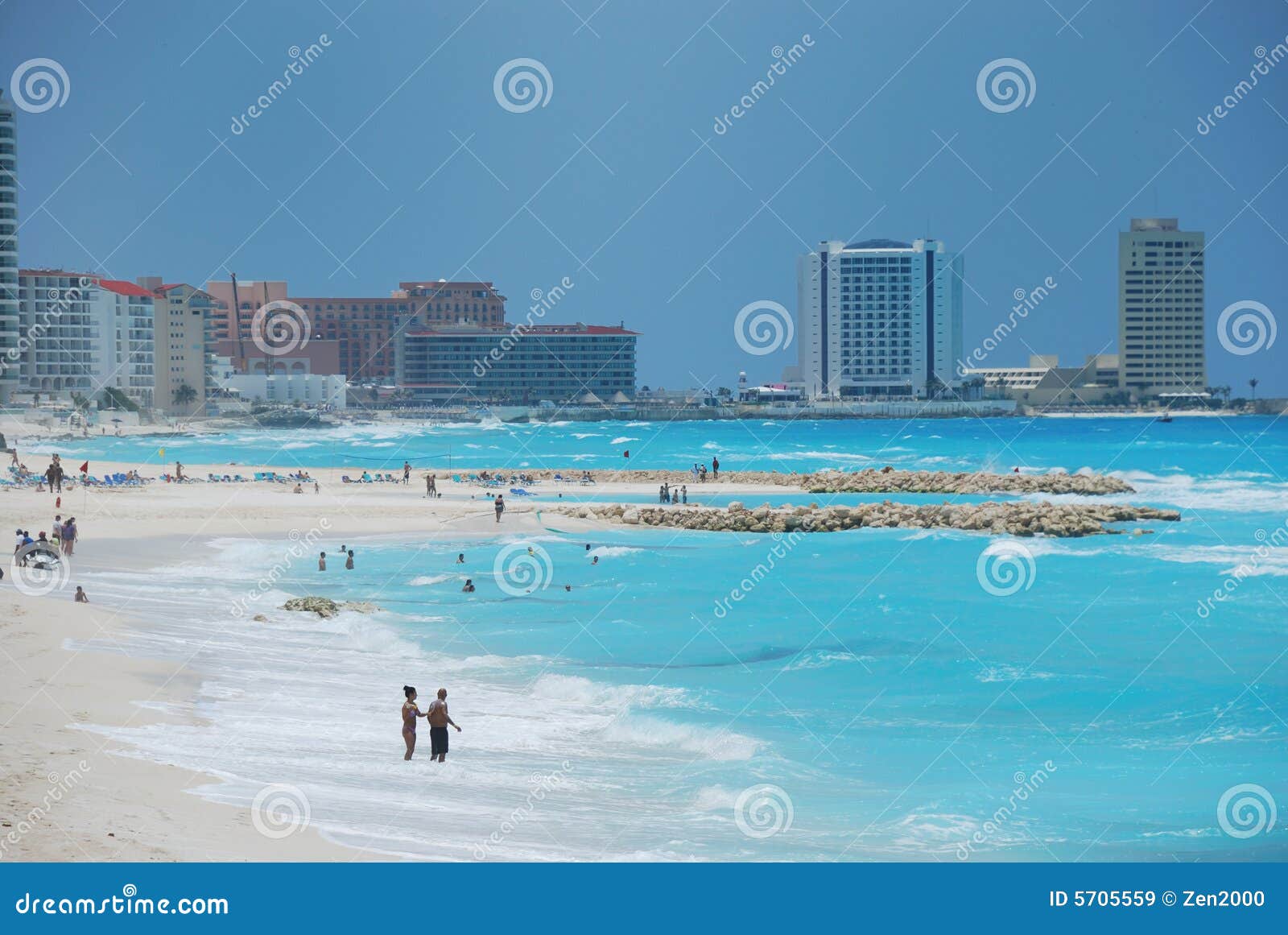Beach in cancun mexico stock image. Image of mexico, tourism - 5705559