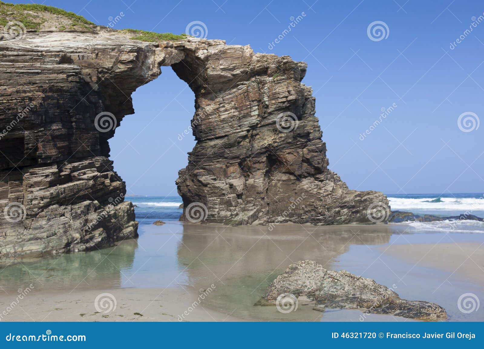Beach of the Cathedrals, Ribadeo Stock Photo - Image of galicia, spain ...